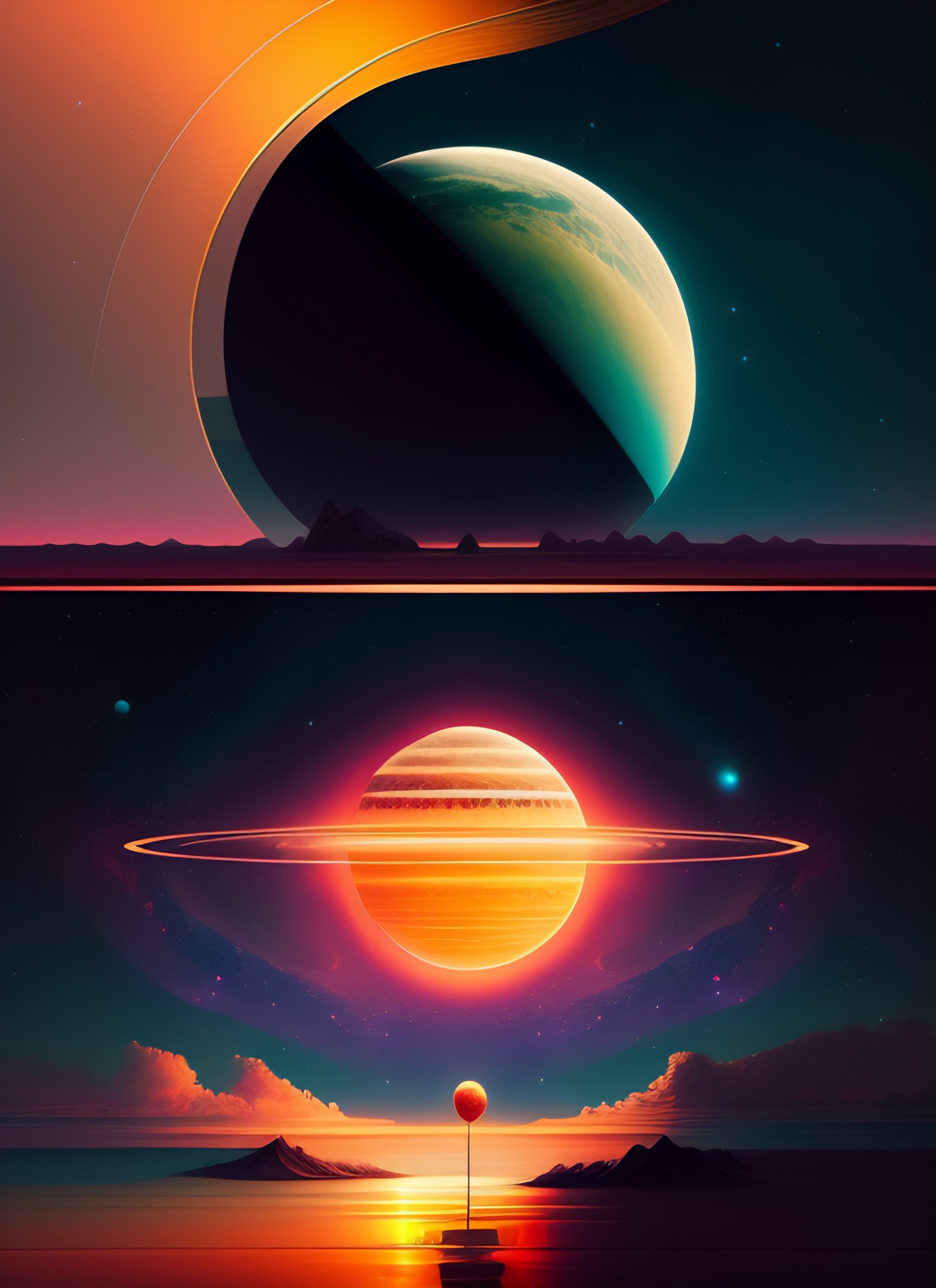 Lexica - Portrait a Lost astronaut in Jupiter, epic scene,displaying in ...