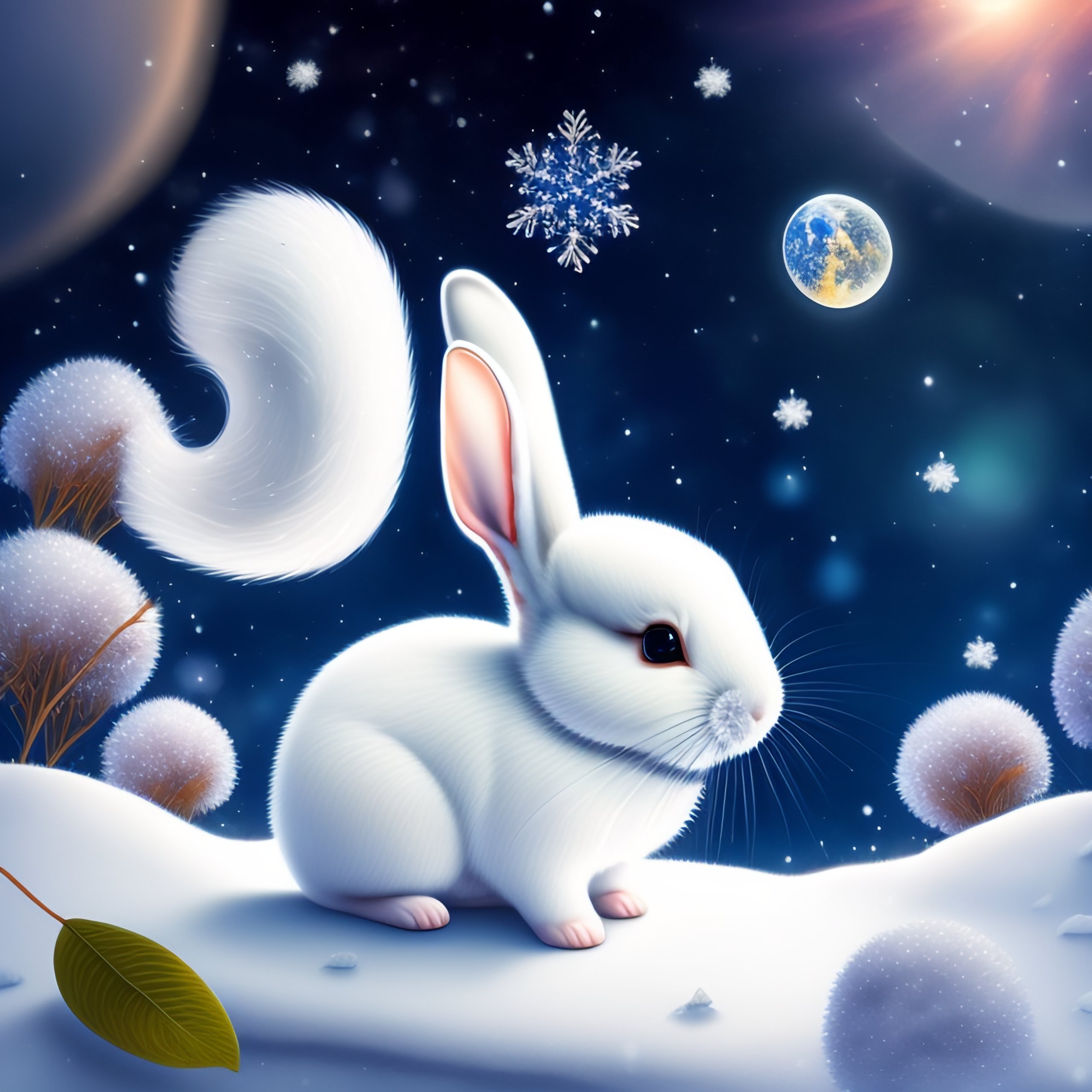 Lexica - Cartoon style, on the snow, next to the sweet-scented ...