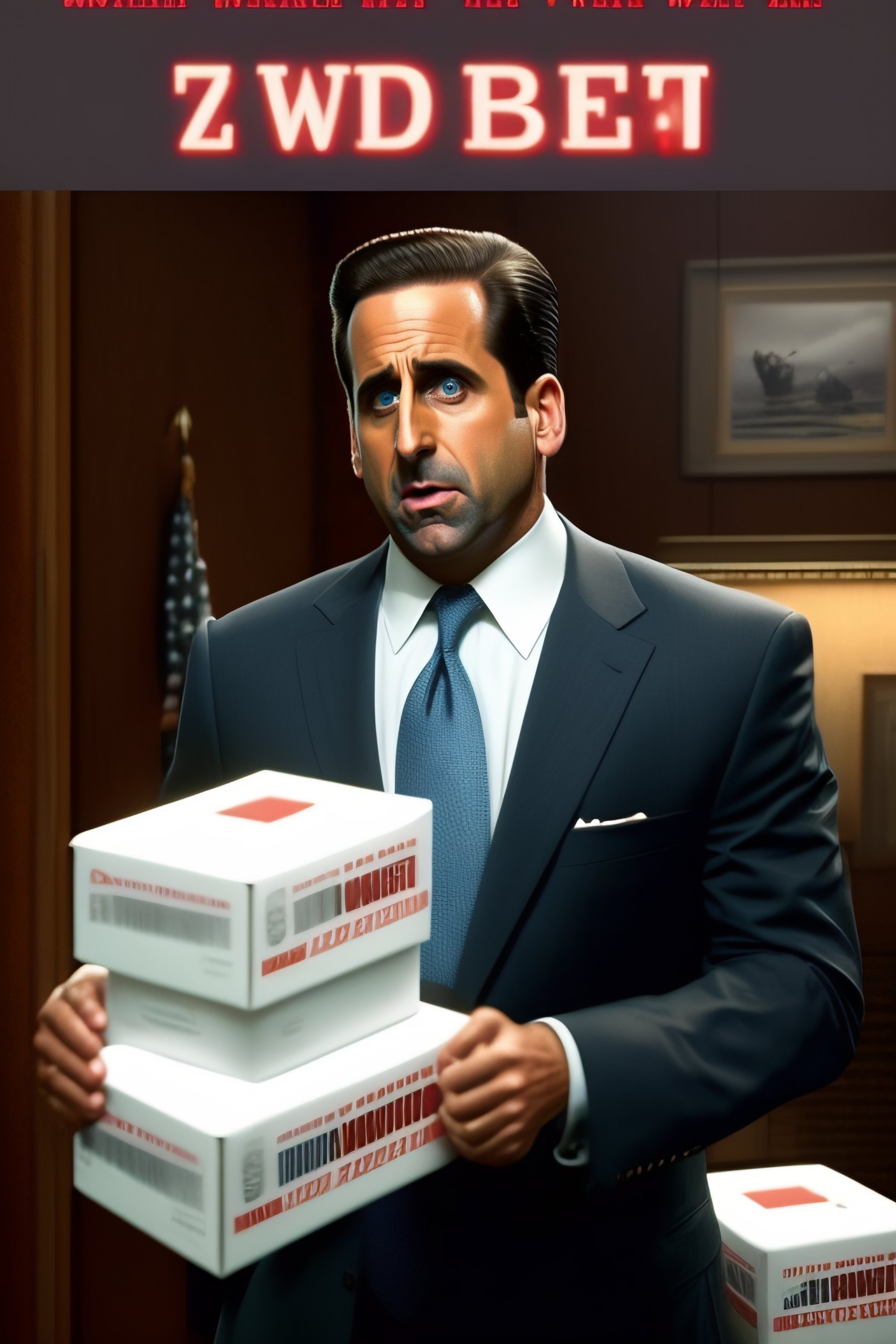 Lexica - Michael scott from the office, loading weapons, zombies ...