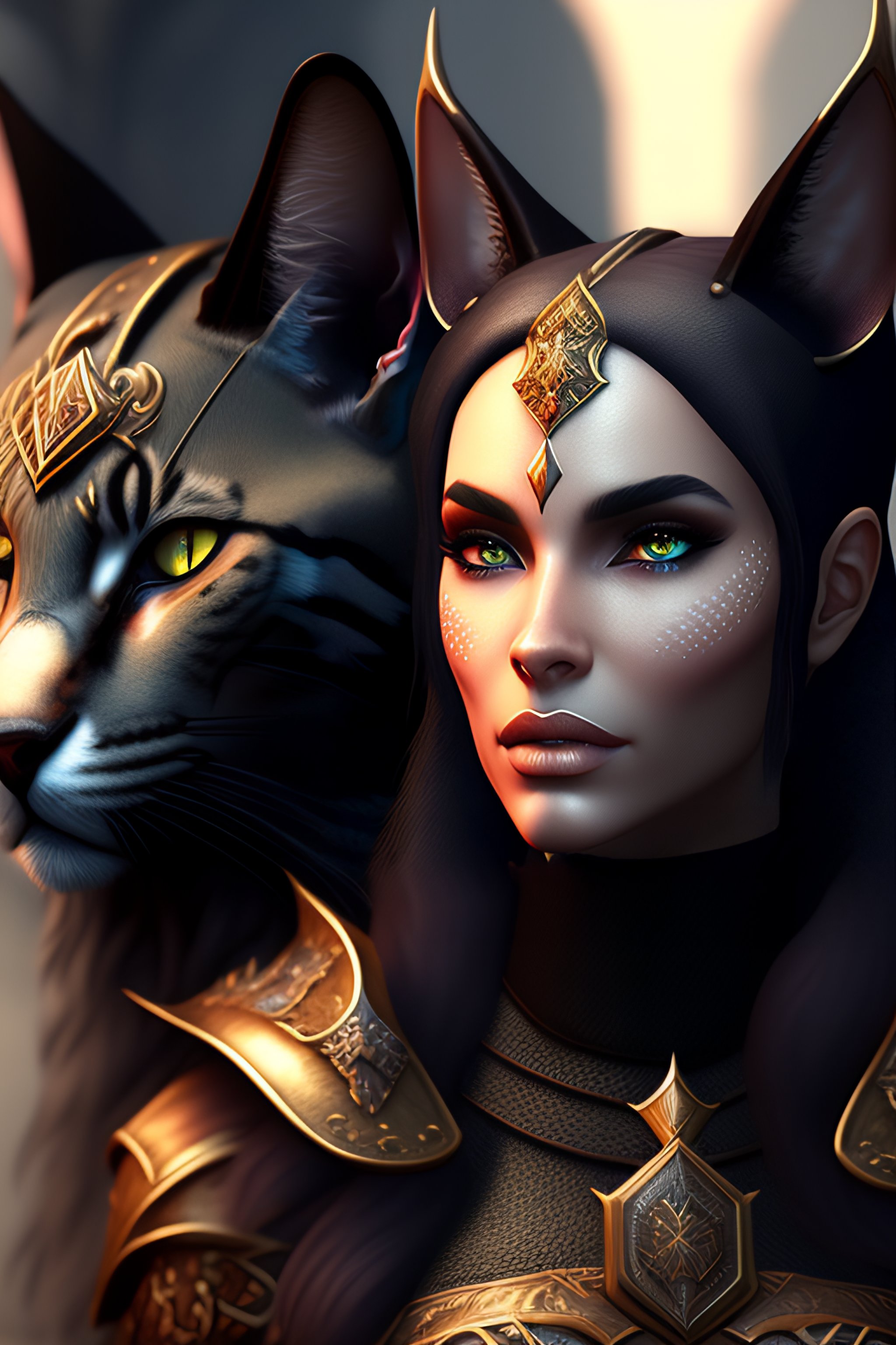 Lexica - Race of cats in the fantasy world of dnd Conceptual art ...