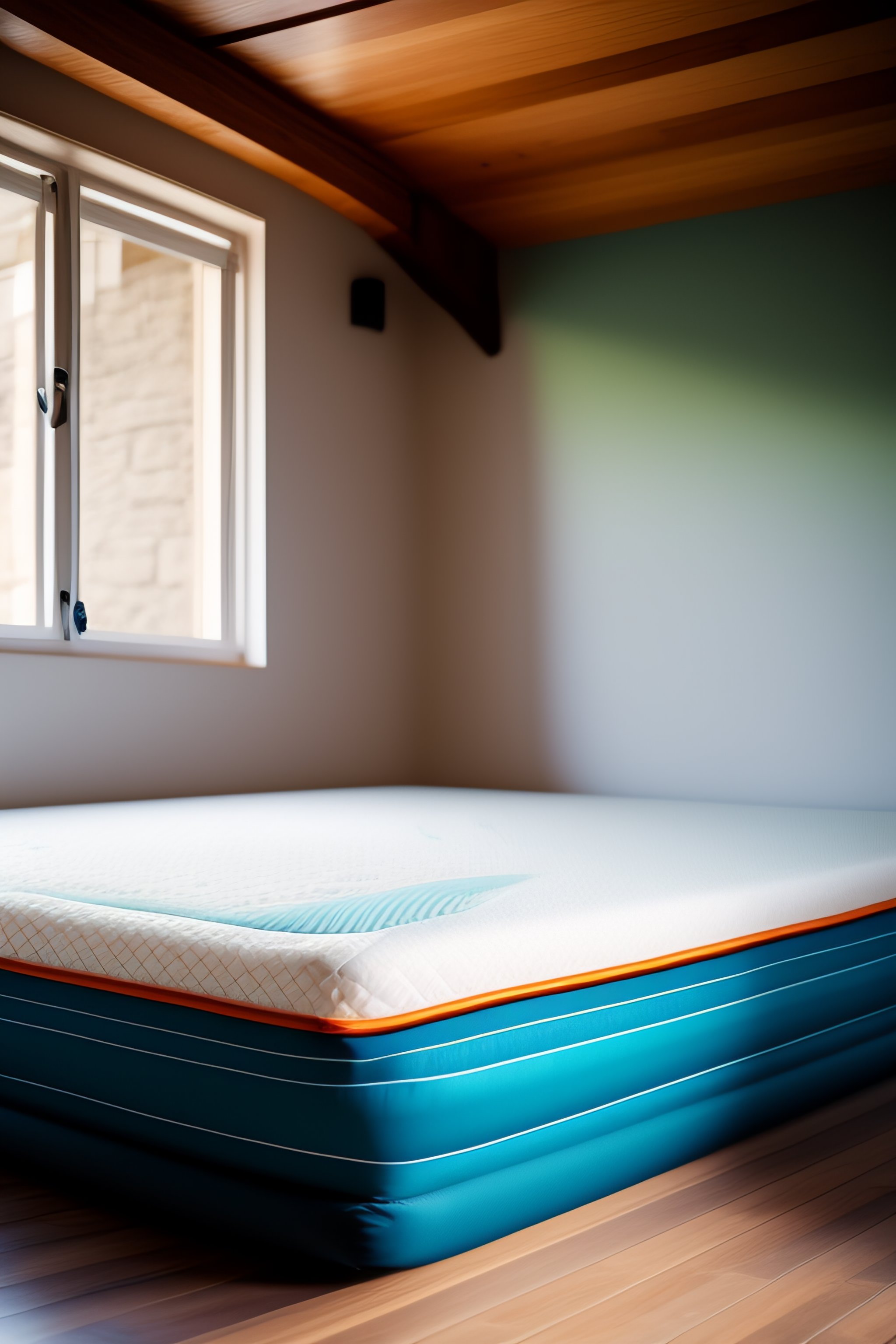 Lexica - Portrait of myself on a mattress in the sea