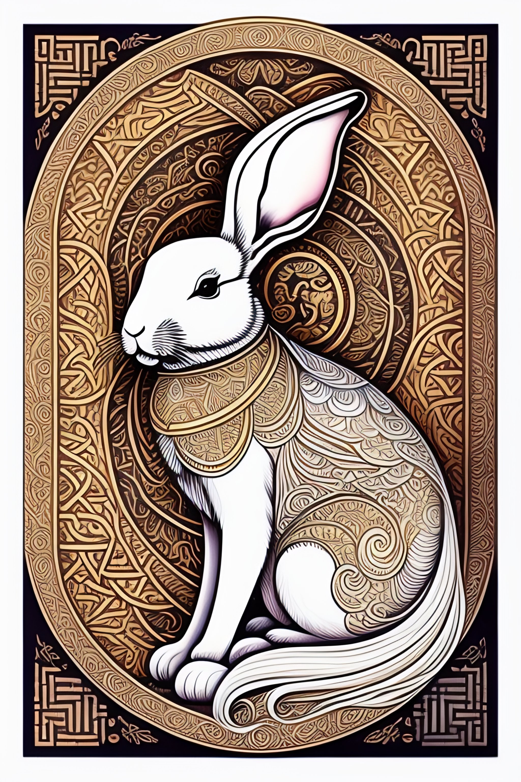 Lexica - Year of the rabbit, Chinese astrology, tarot card, line ...