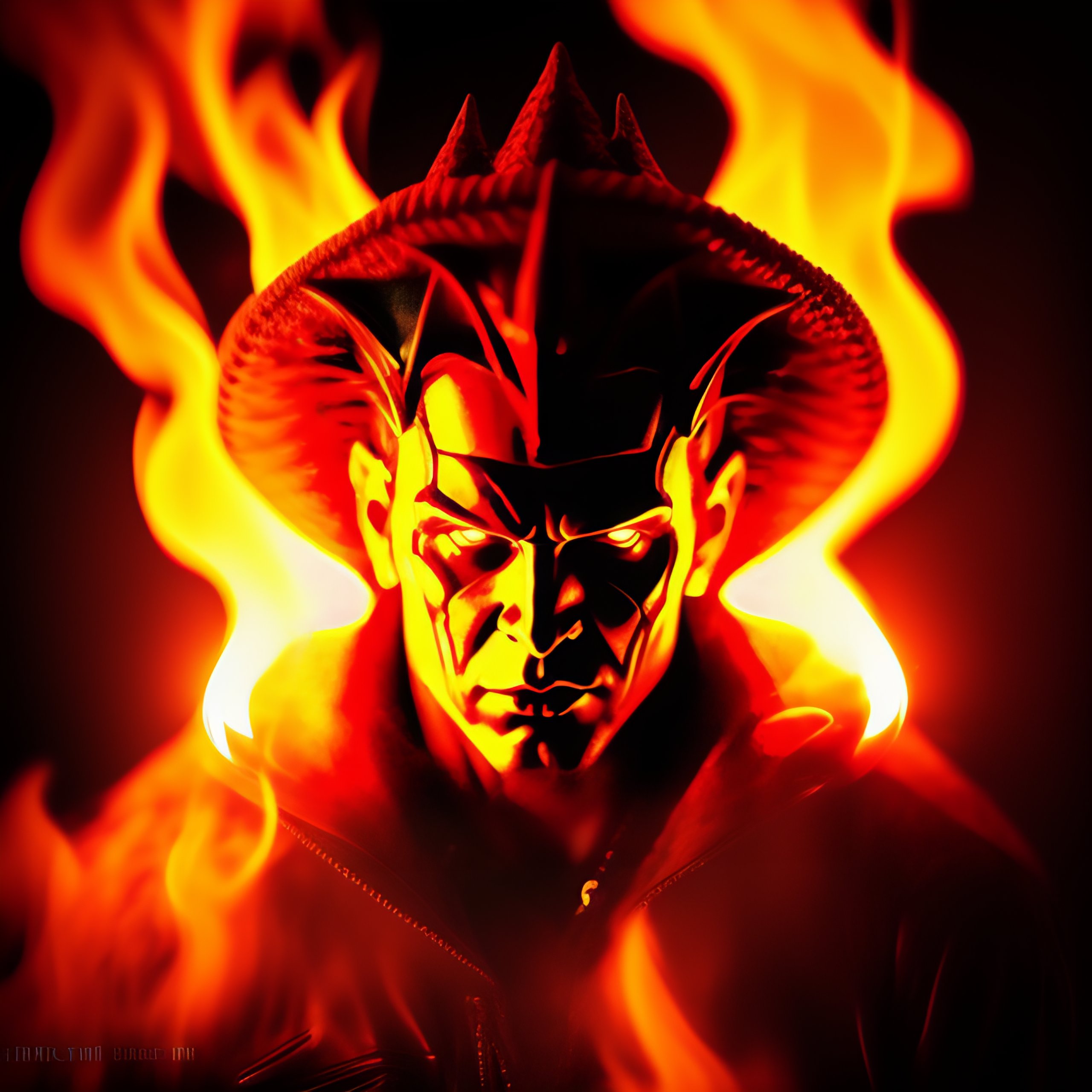 Lexica - Marvel comic style, crown of flames, horror, clown, ambient ...