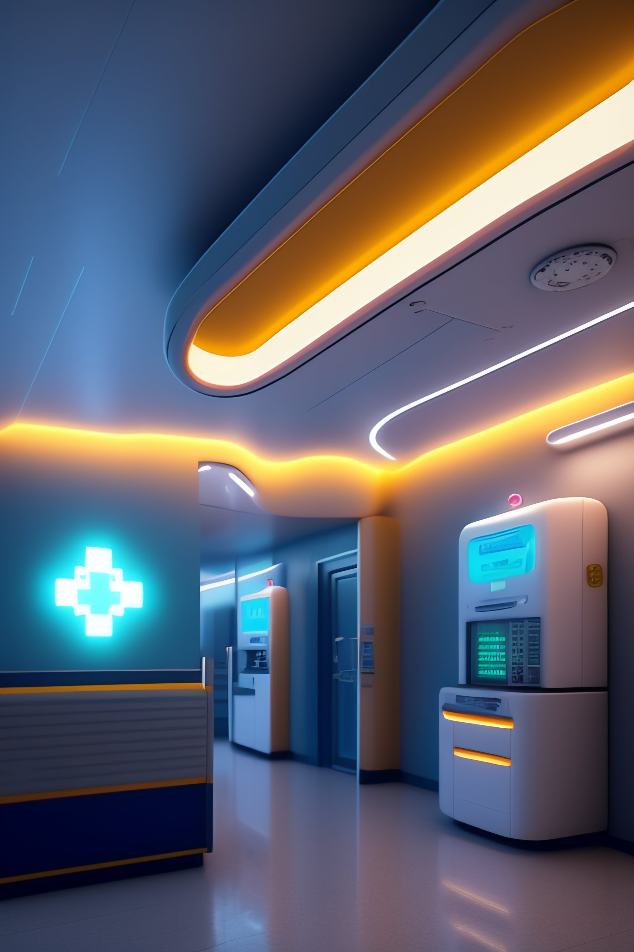 Lexica - Year 2123 hospital ai diagnostic treatment, 4k, lumen ...