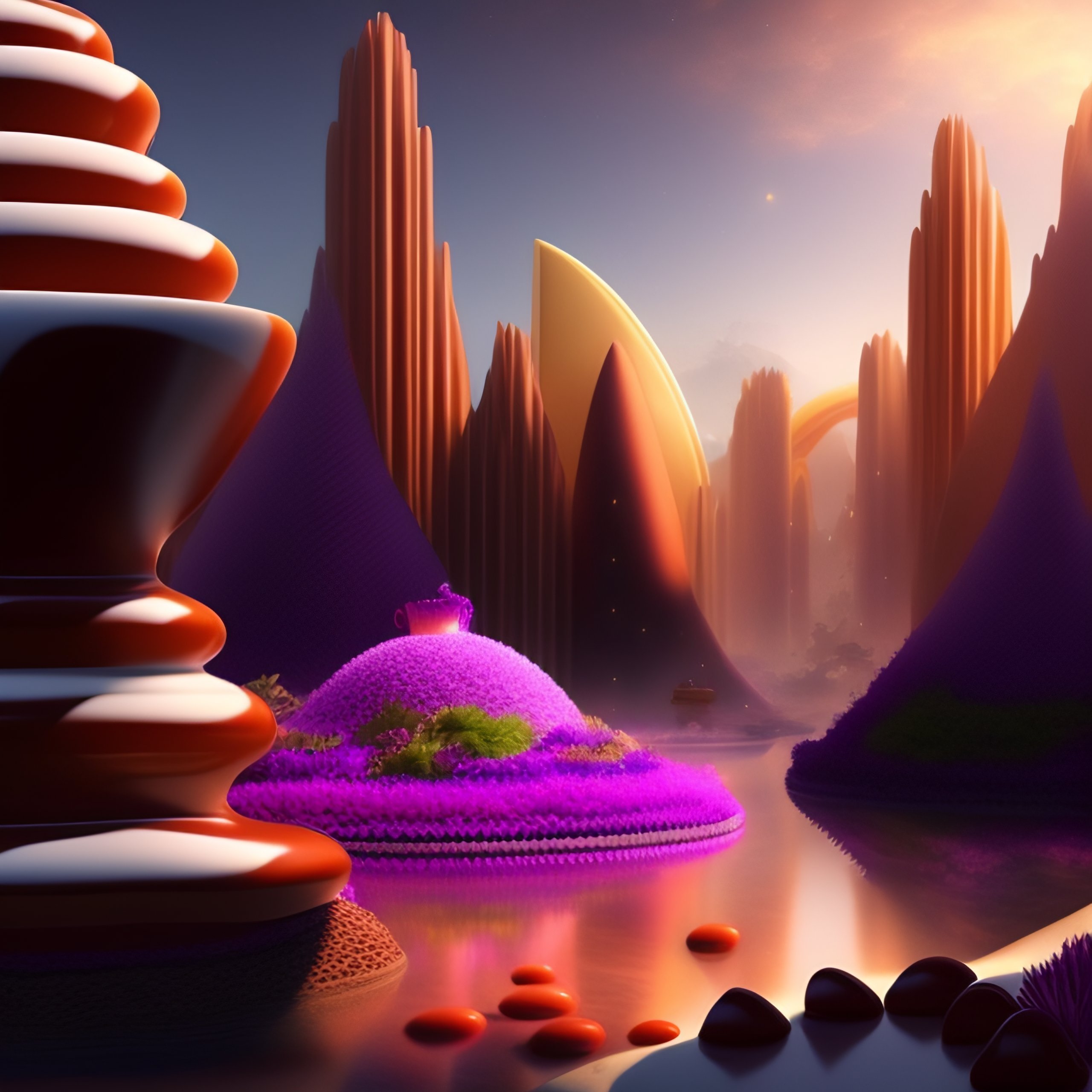 Lexica - A magical world where everything is made of chocolate.