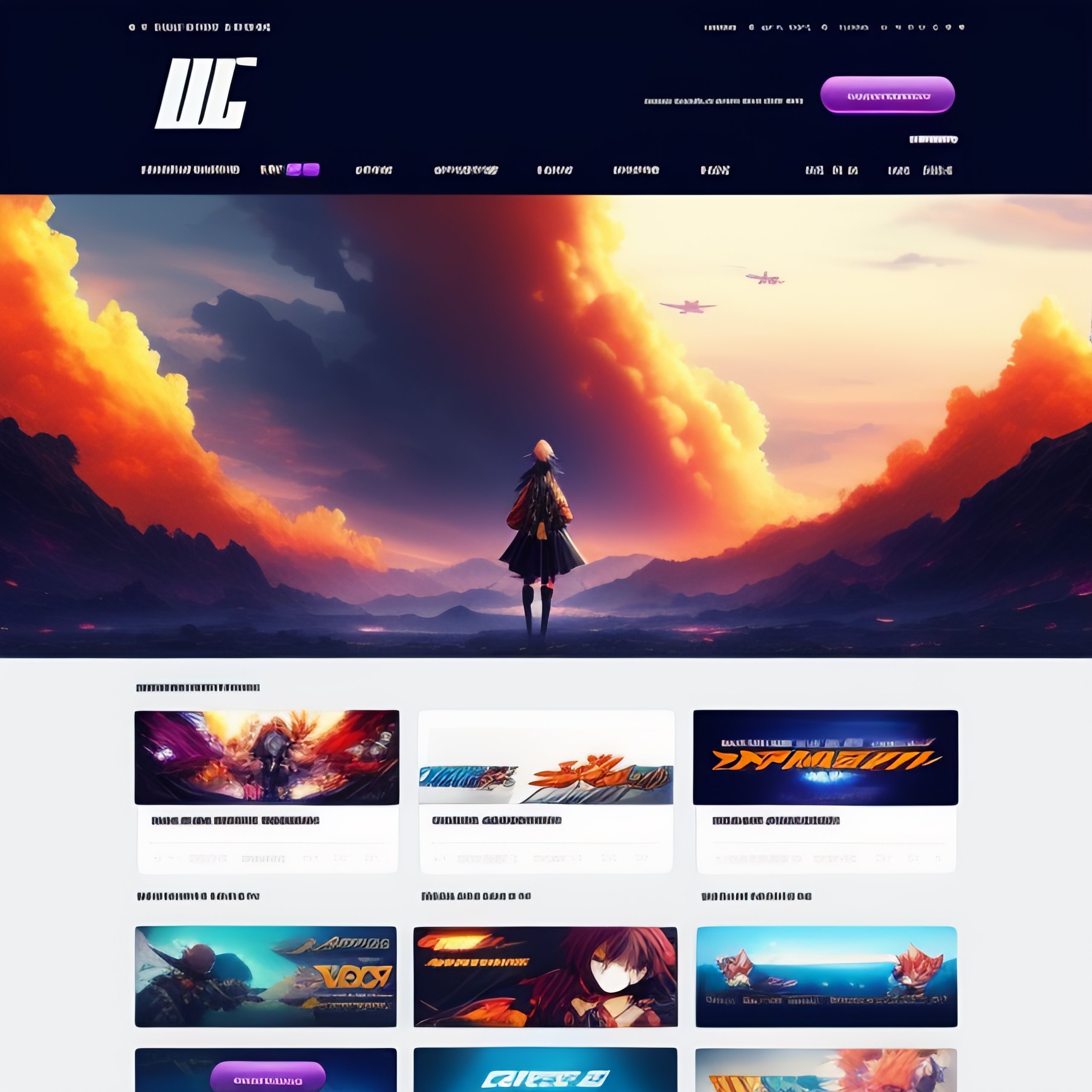 Lexica - Design of an anime streaming website, professional, modern ...