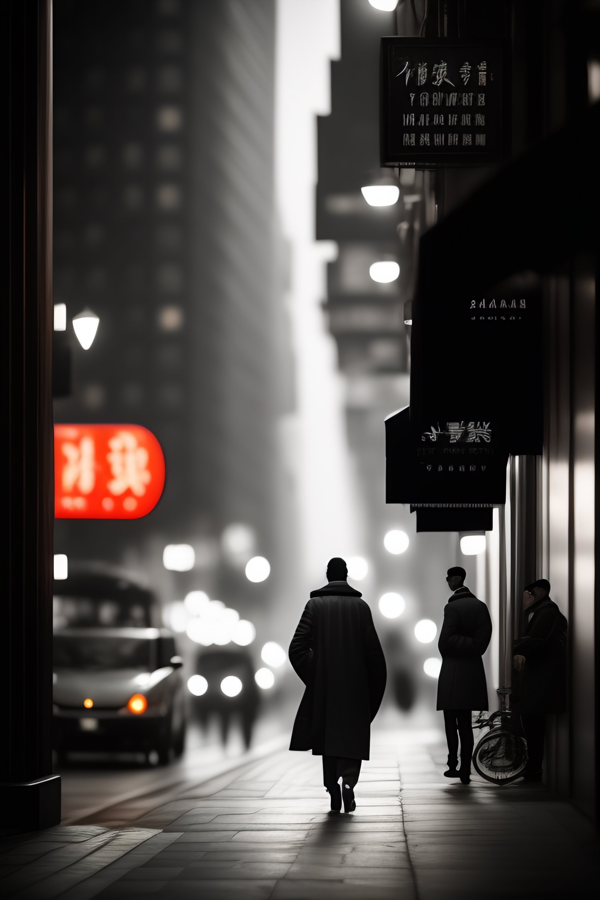Lexica - Shanghai street 50s, portrait, powerfull, intricate, elegant ...