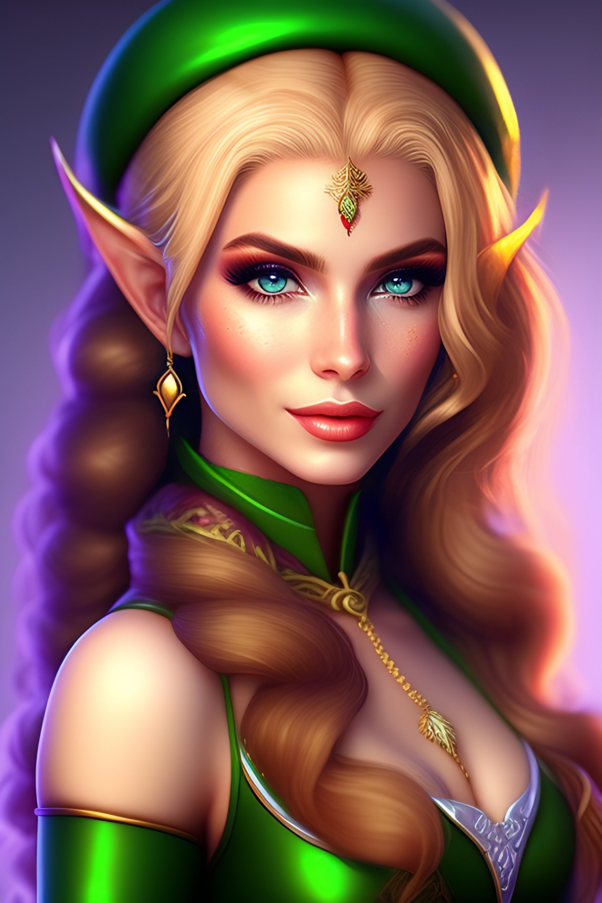 Lexica - Femme elf cute