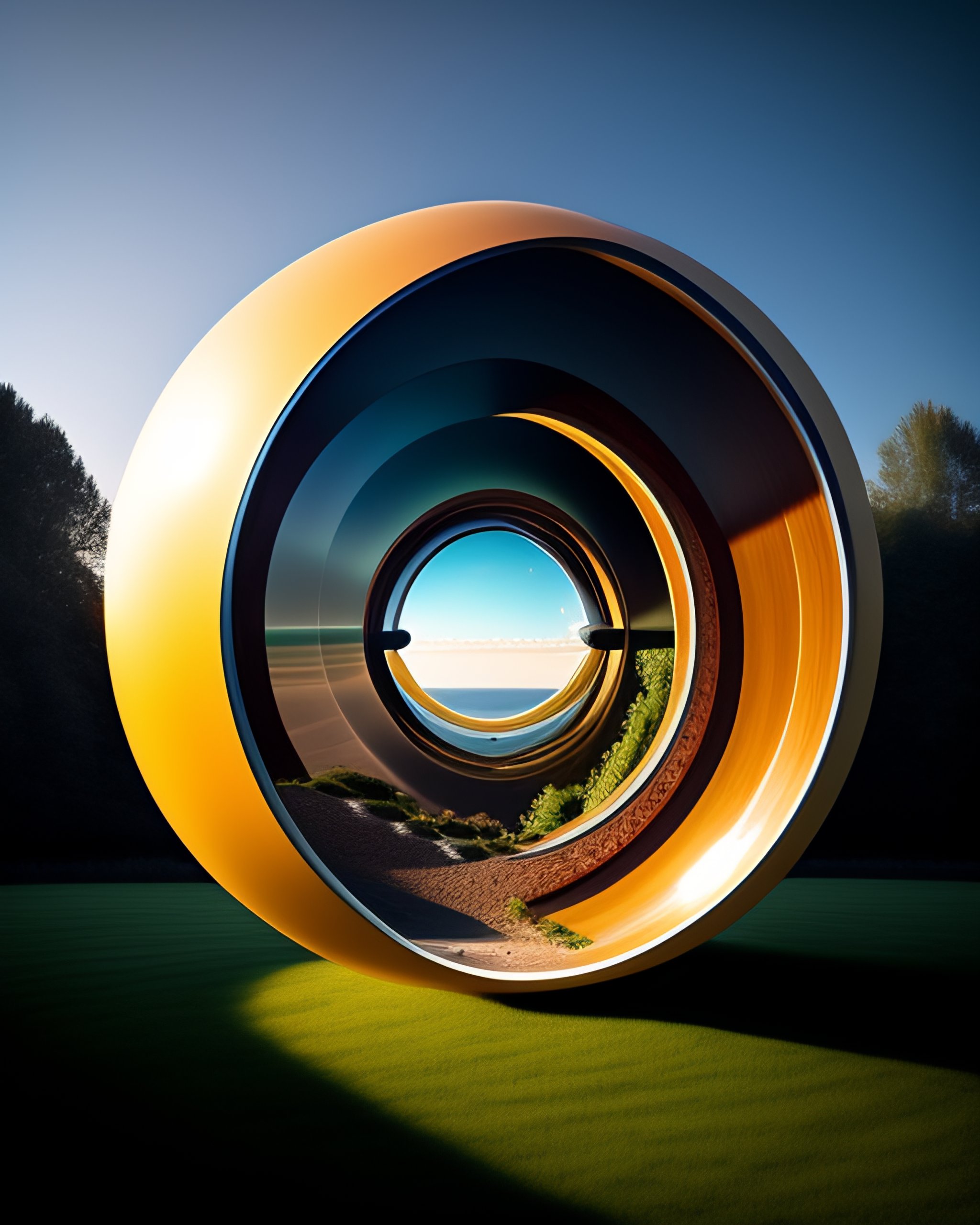 Lexica - Bridge to another universe, through a spherical spinning ...