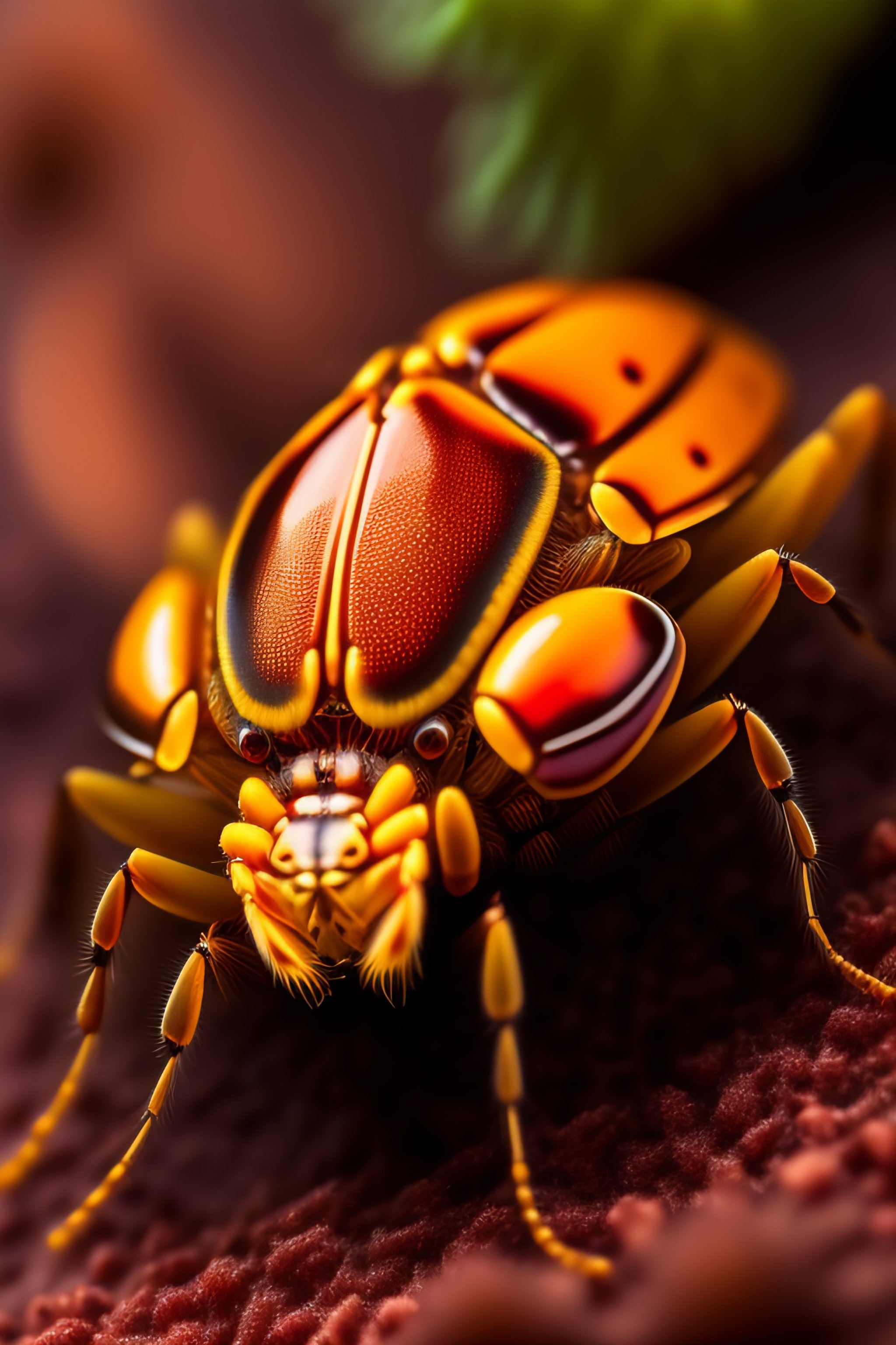 Lexica - Amazing detailed photography of a Terracotta Bug insect ...