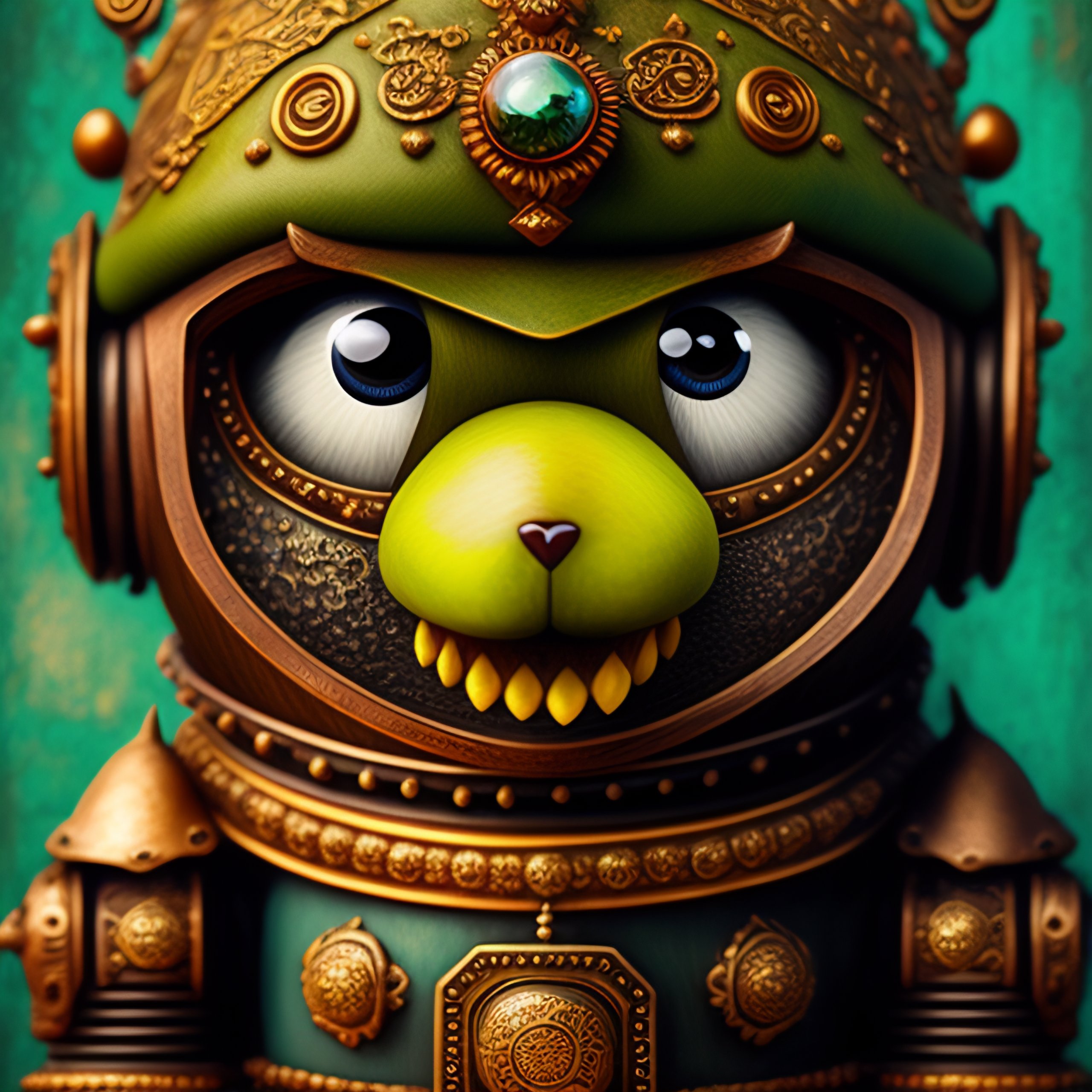 Lexica - Robot gnome monster antique valentines mixed media collage ...