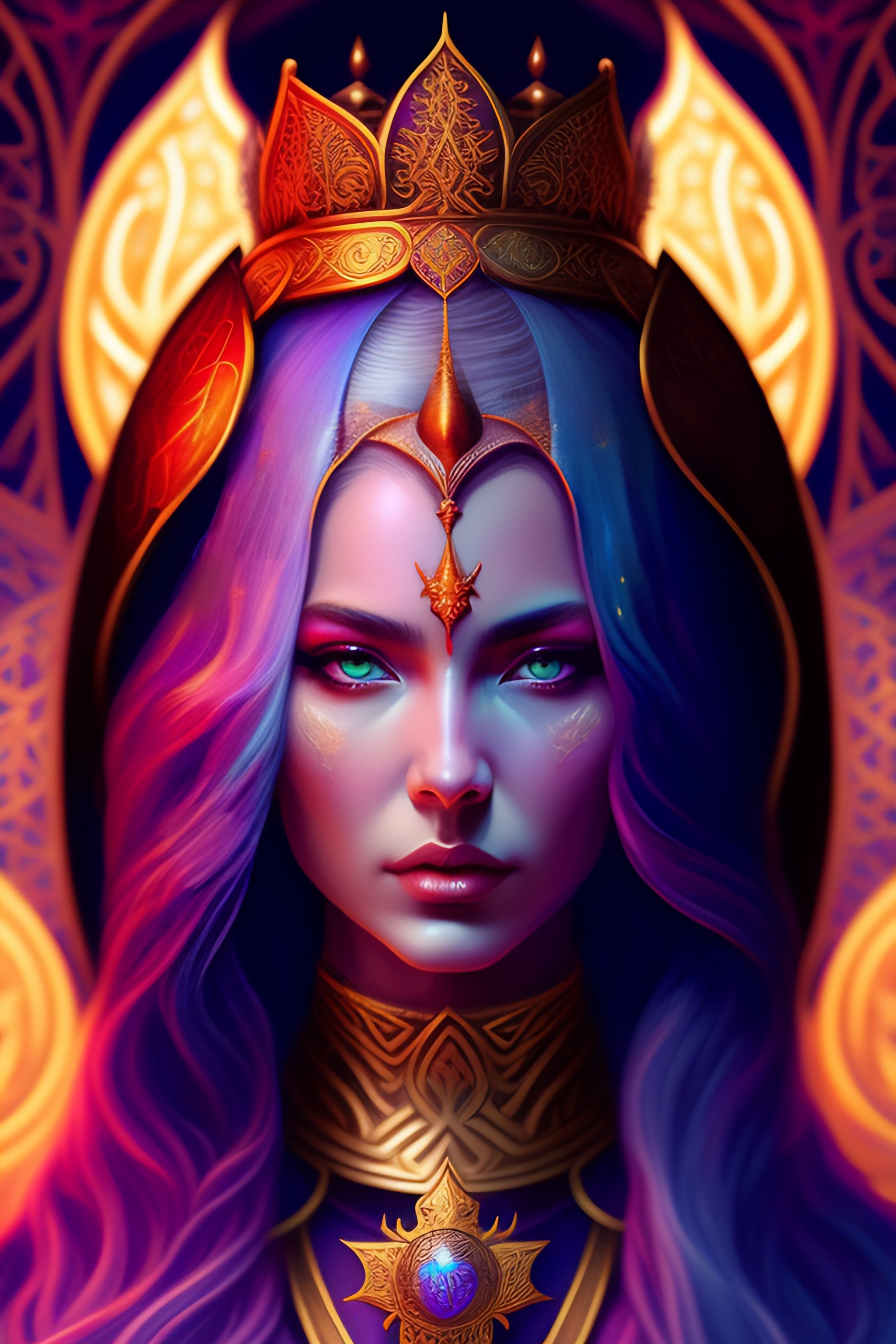 Lexica - Satanic priestess Concept art portrait by Casey Weldon, Olga ...
