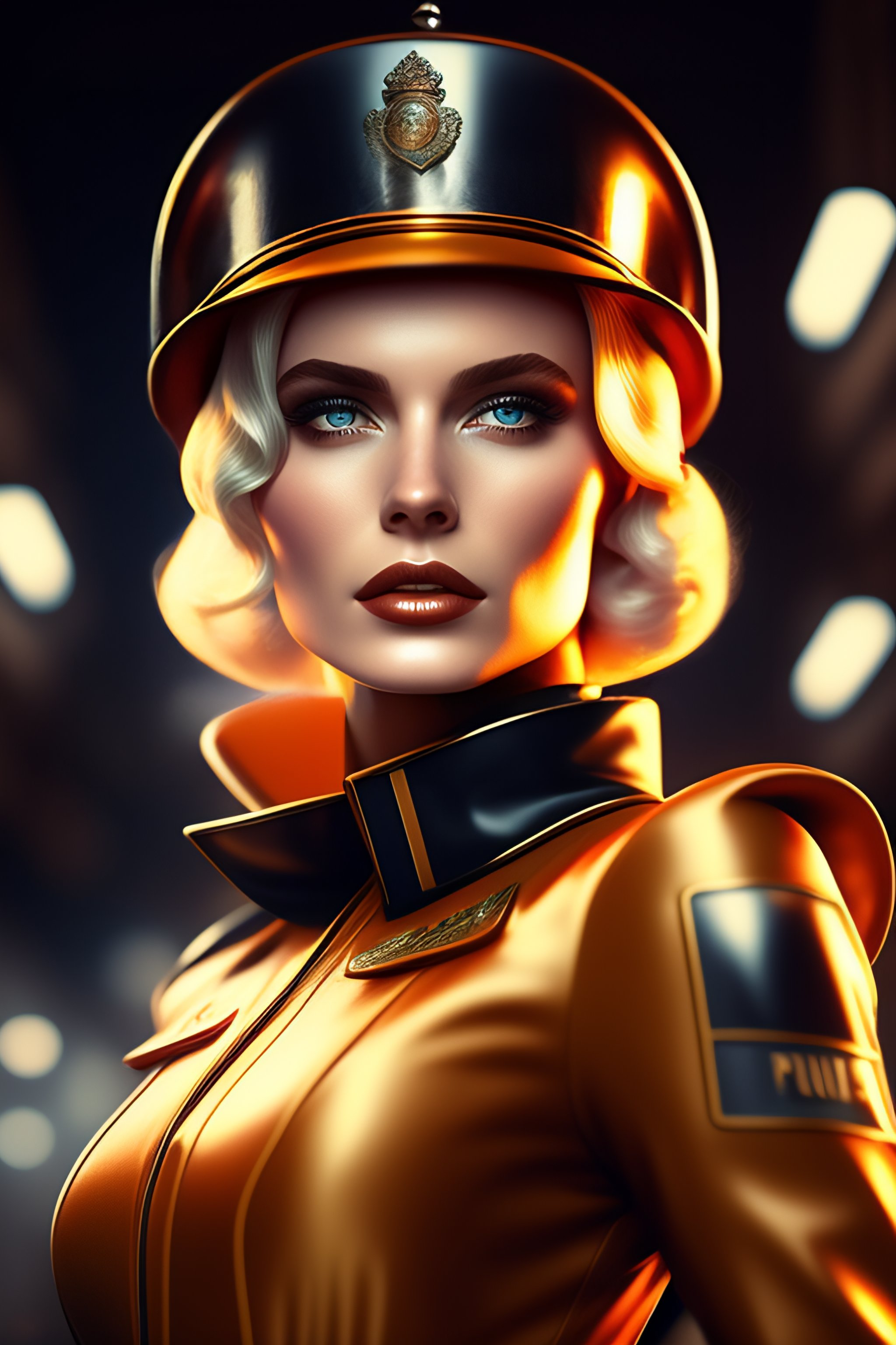 Lexica - Futuristic Vintage Medium Shot 1920's Poster electronik vintage police girl , 1820 ...
