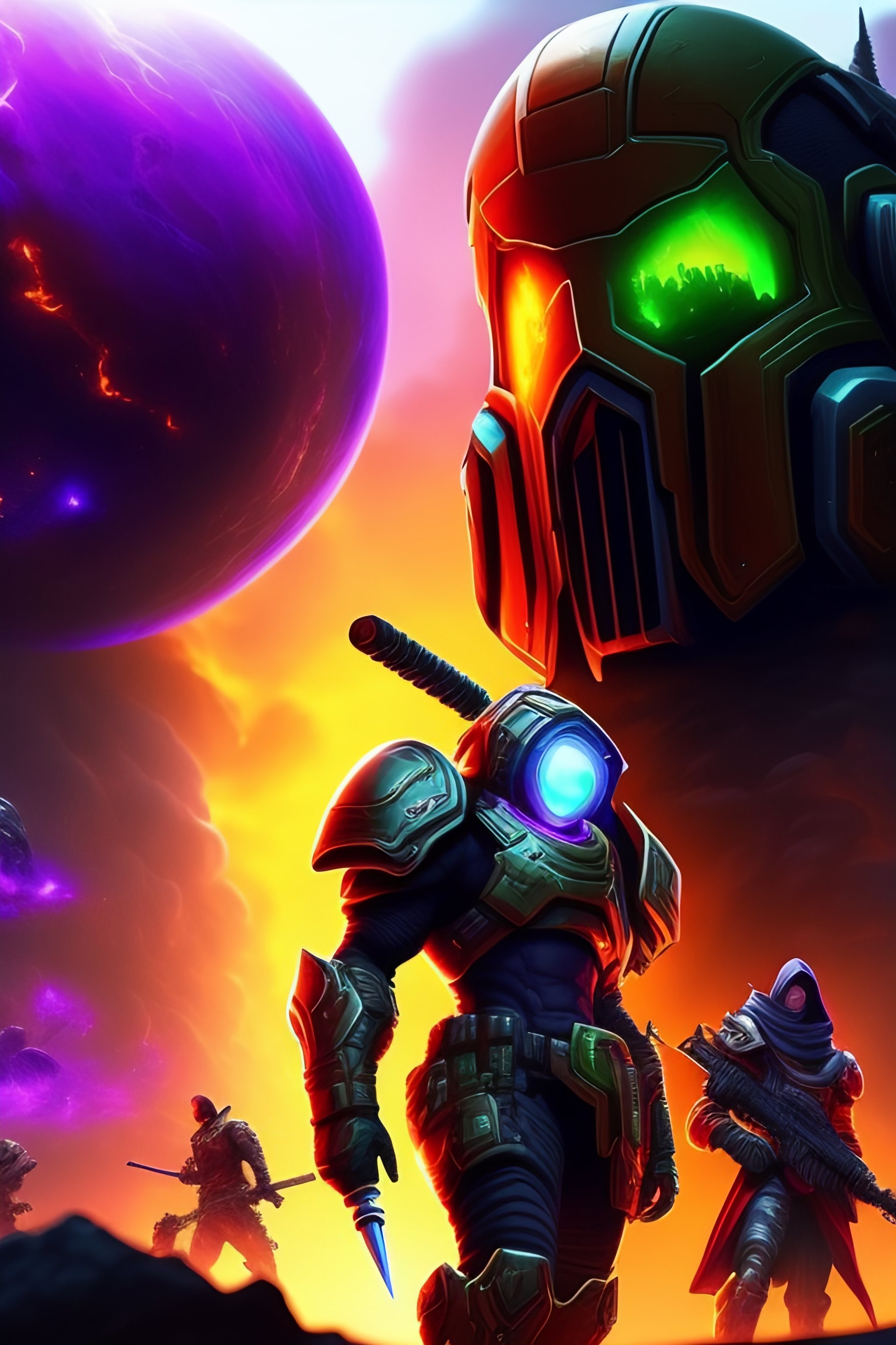 Lexica - Terraria avec fortnite et Doom slayer jeux