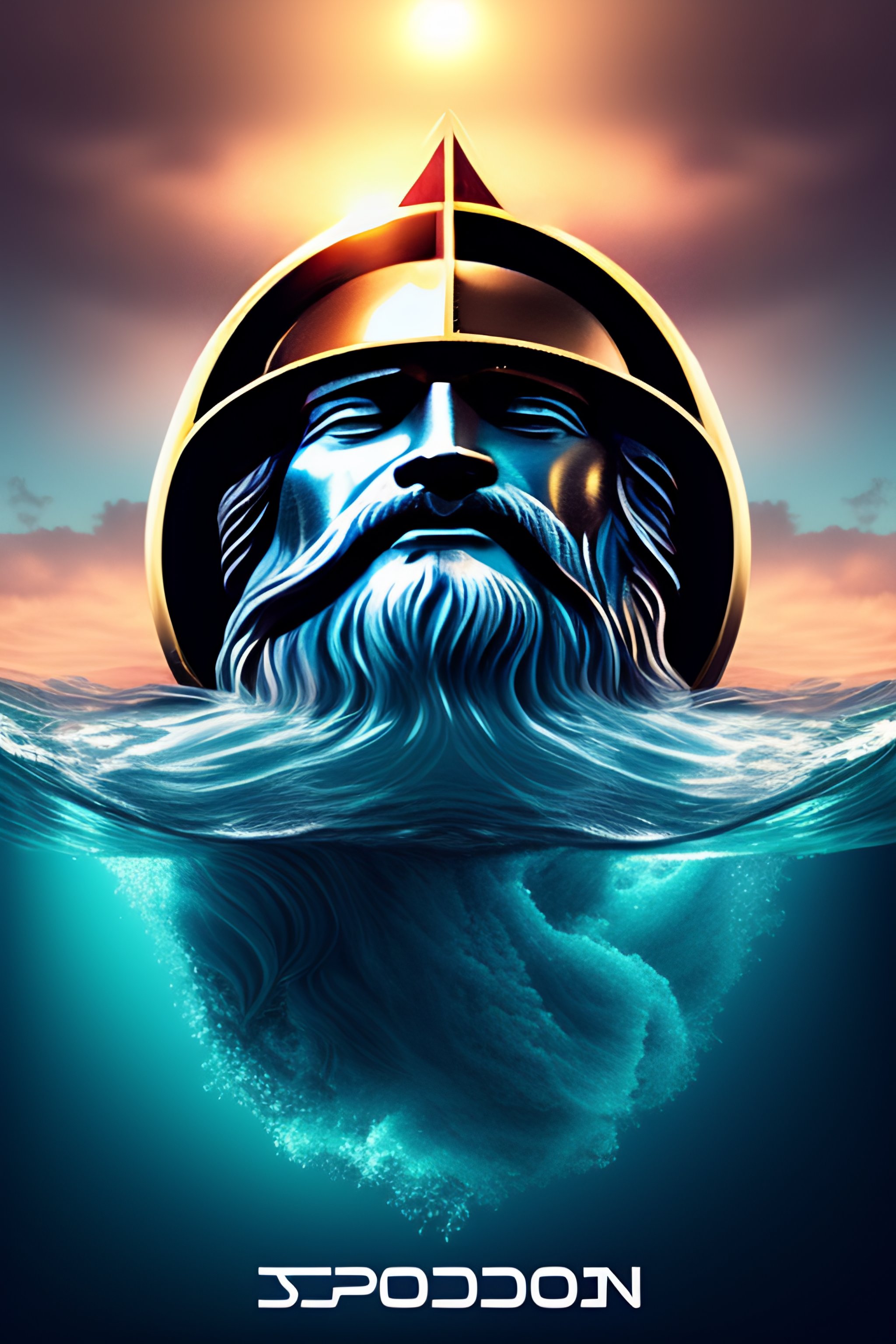 Lexica - Create a logo of poseidon with the name Proseidon