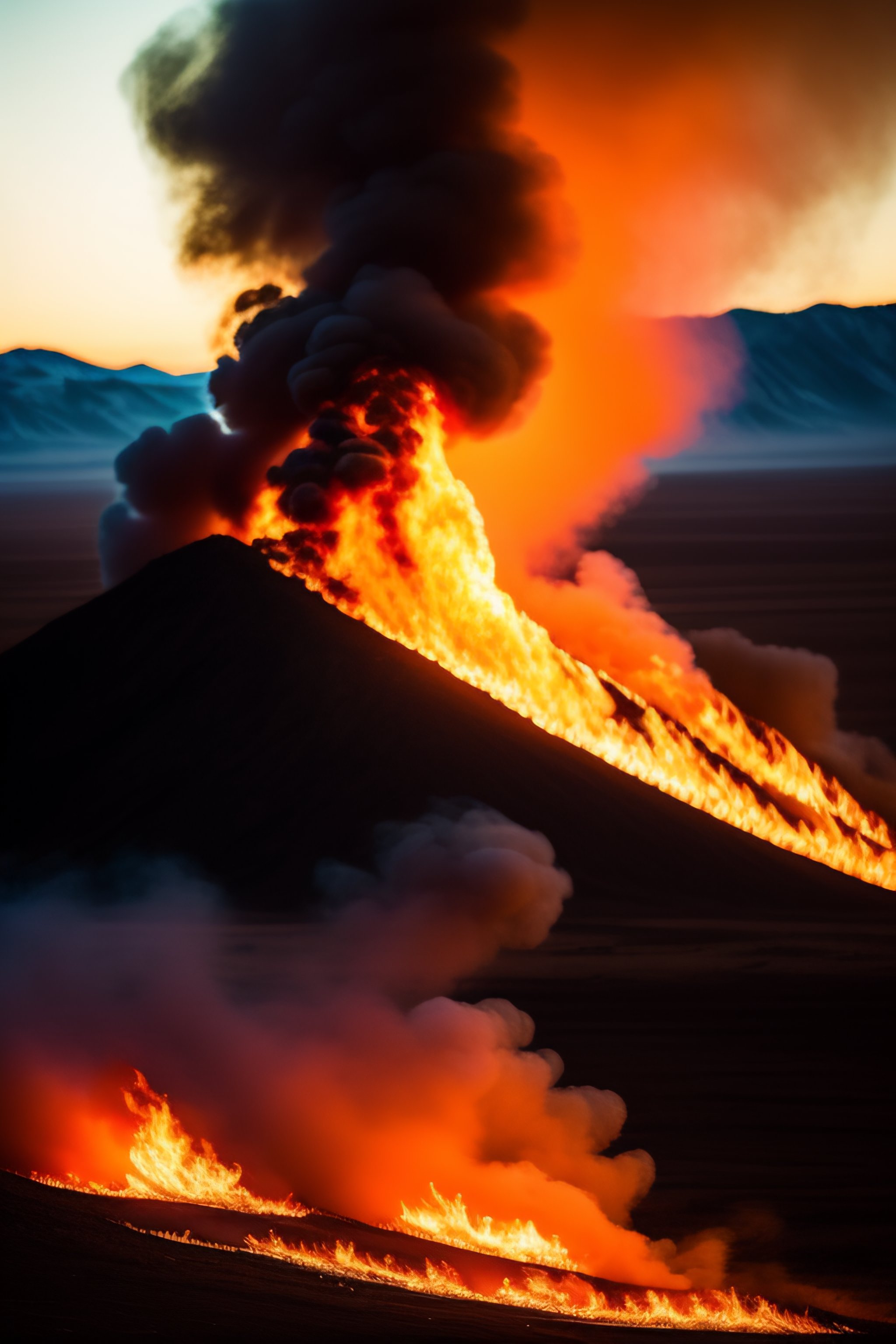 Lexica - Dramatic lighting, dramatic fire