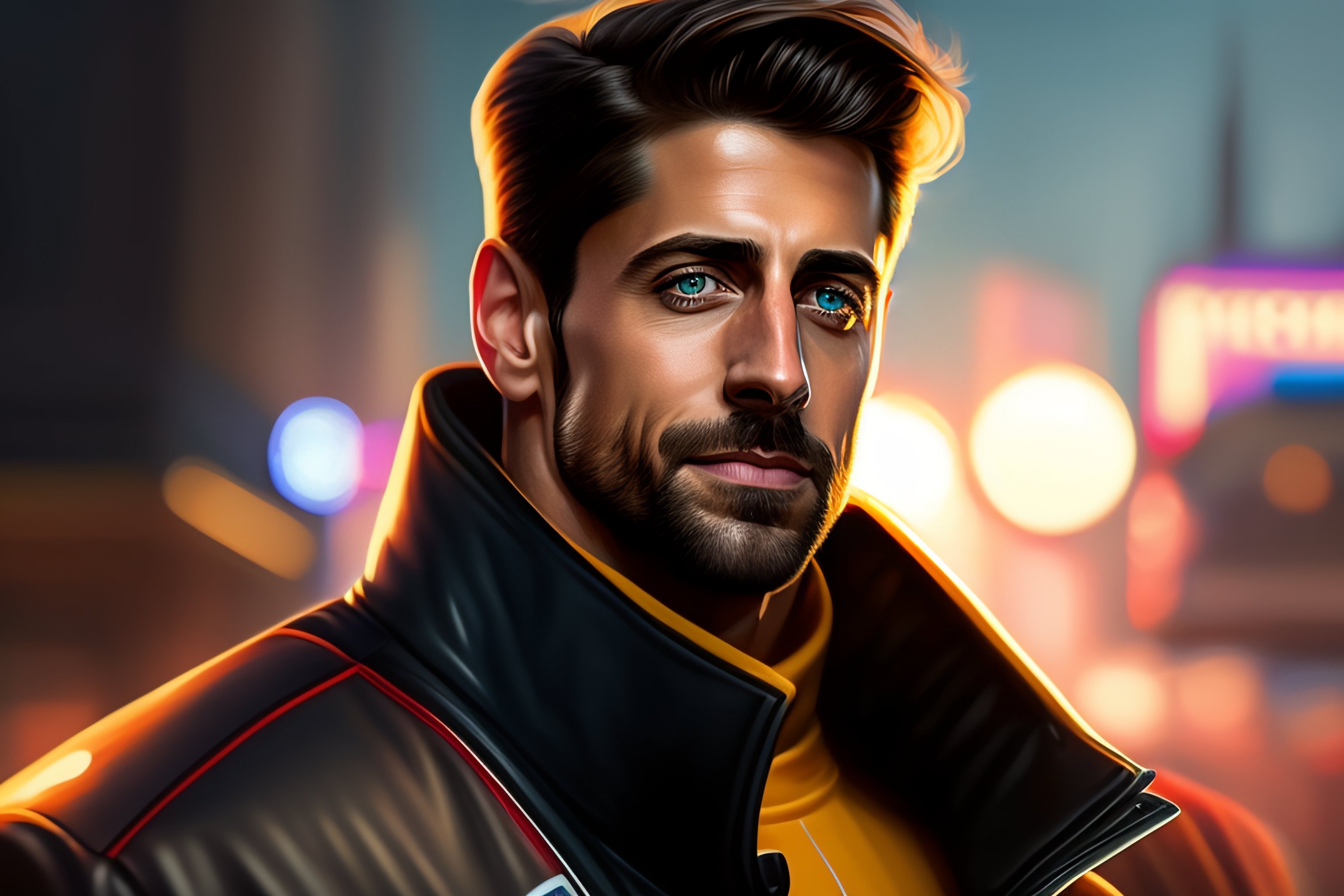 Lexica - Aaron rodgers as marty mcfly, realistic portrait, symmetrical ...