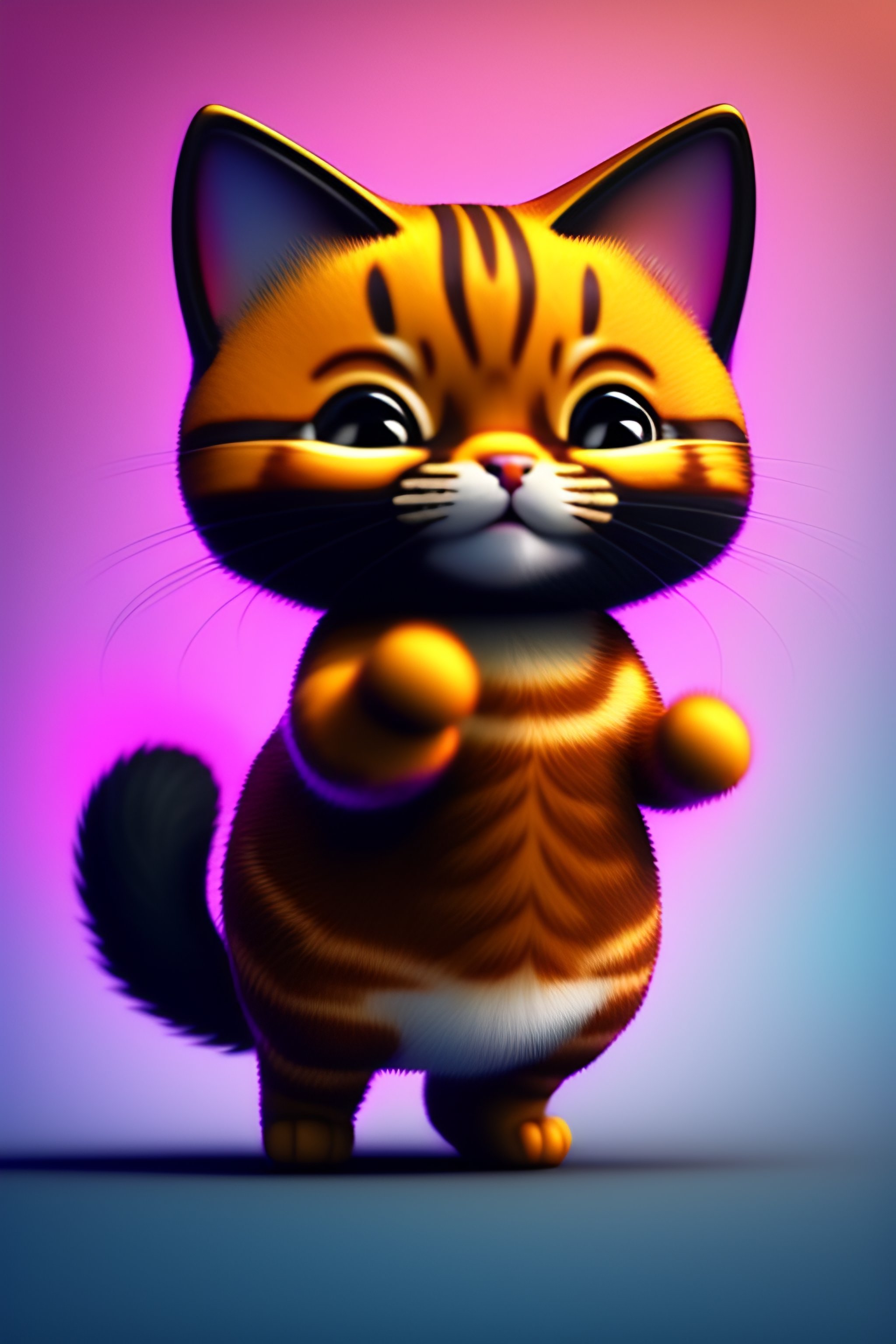 Lexica - Cute chibi cat dancing