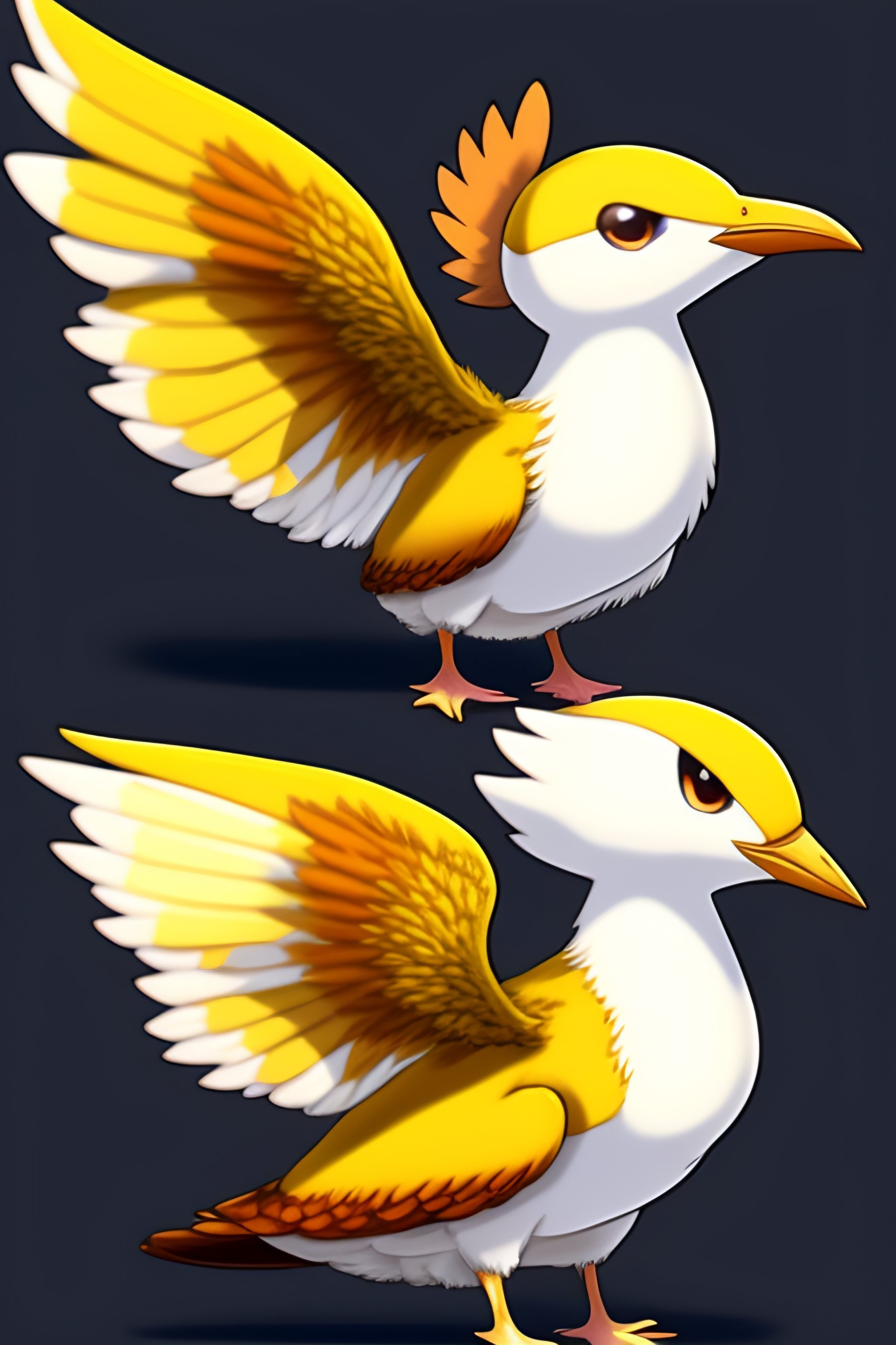 Lexica - Flying type Pokemon based on a tern seagull, first stage ...
