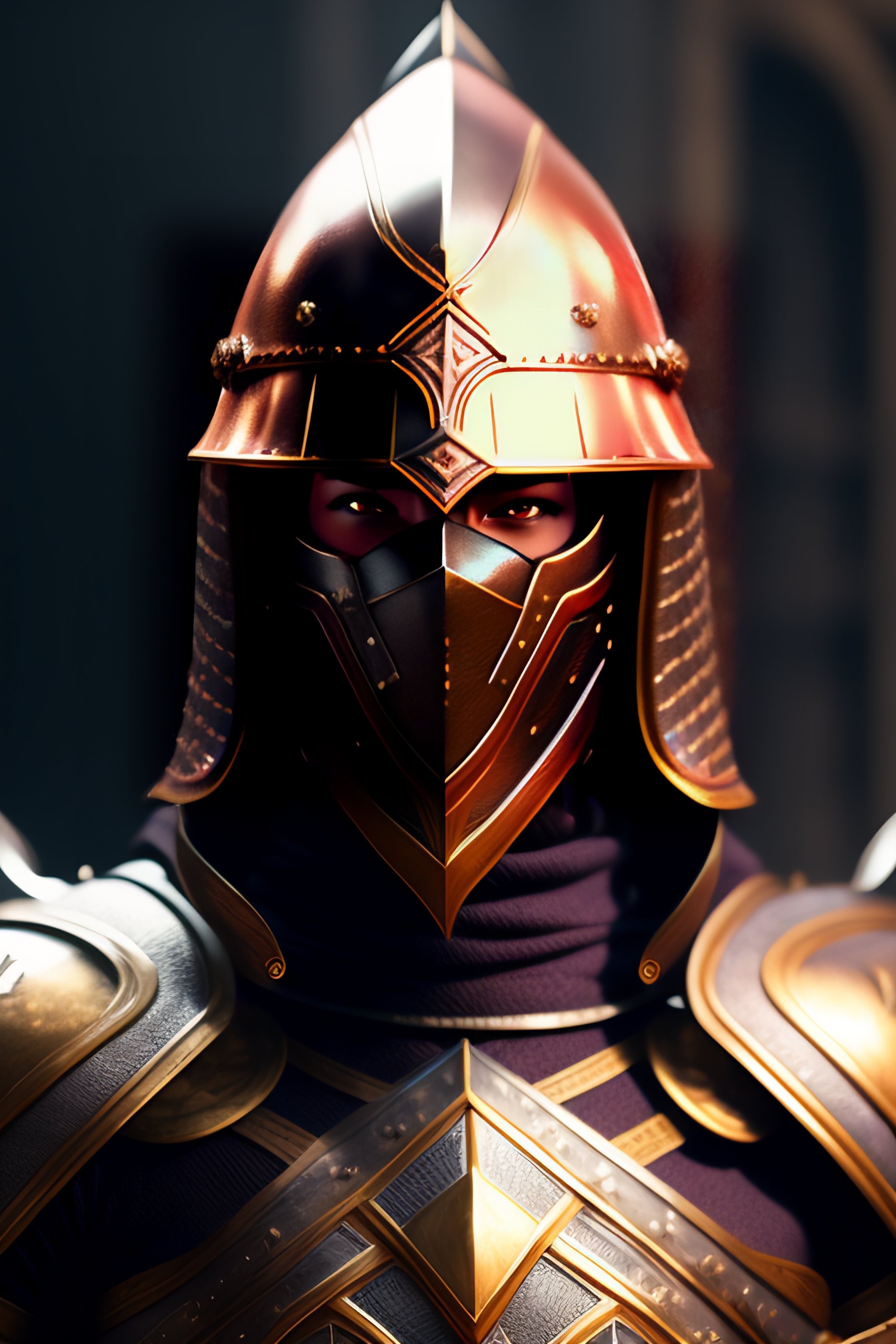 Lexica - Knight warrior spear and shield helmet skyrim mask elder ...