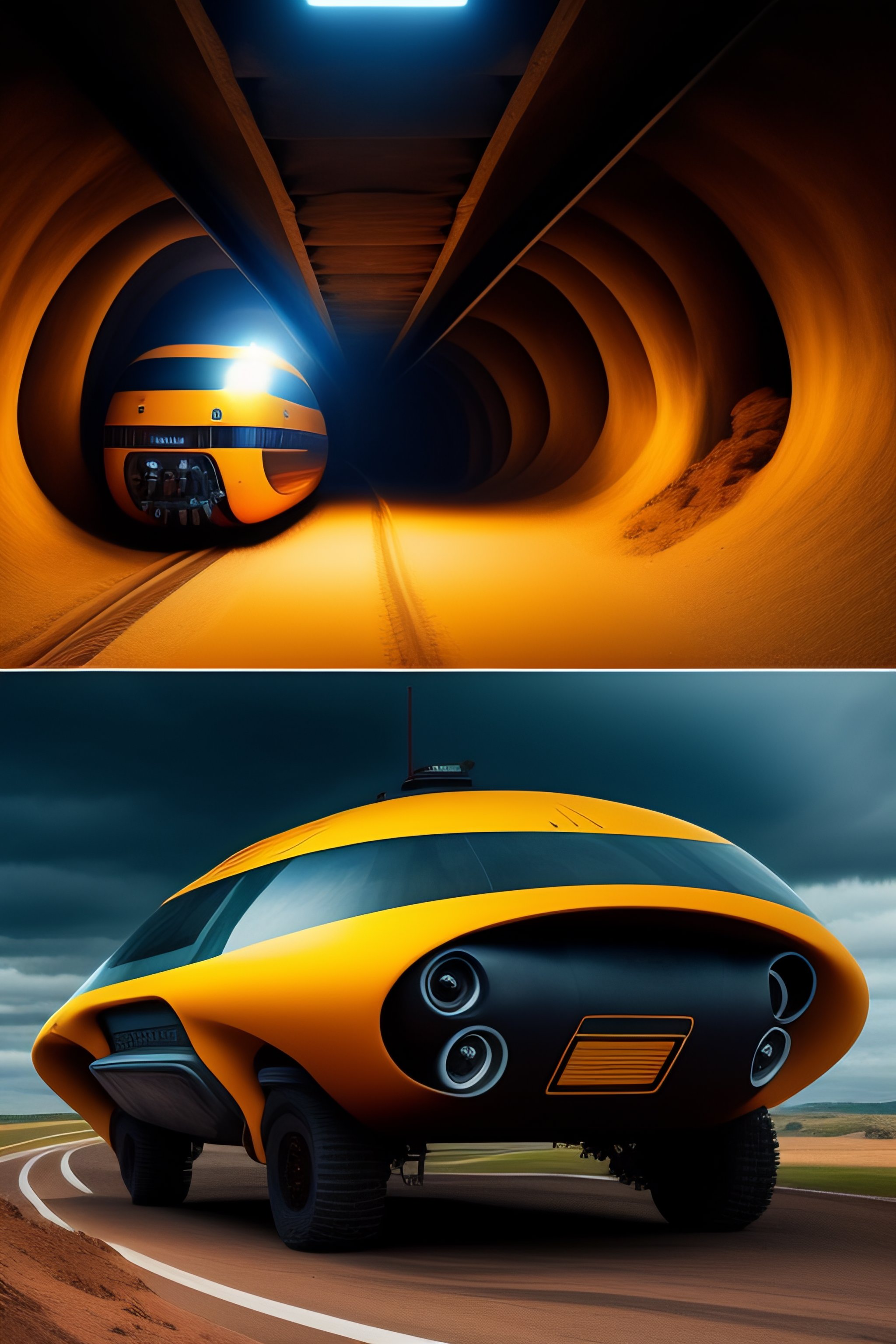 Lexica - Strange vehicles traveling underground