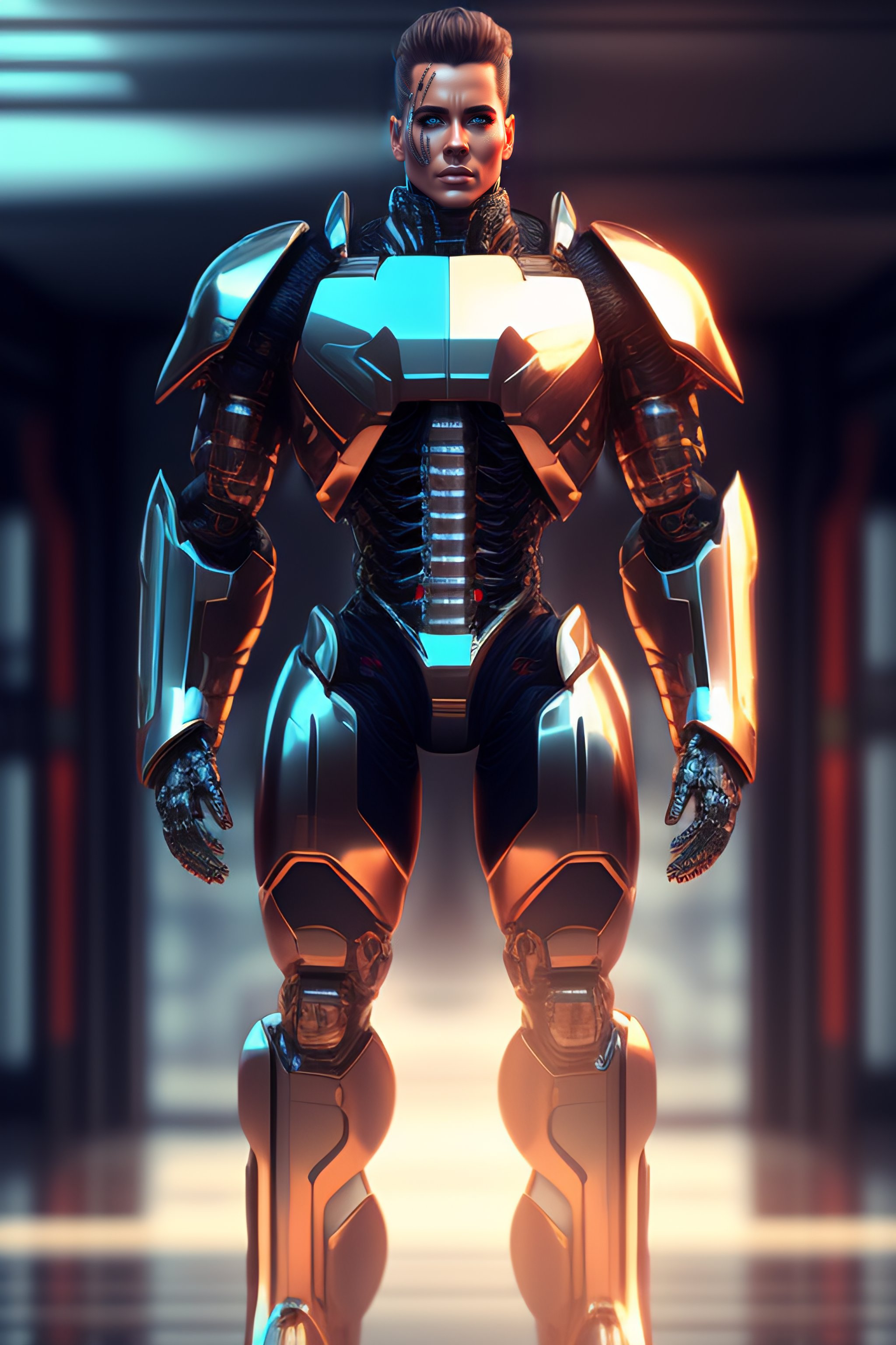 Lexica - Terminator biomechanic, full body cinematic style digital art ...