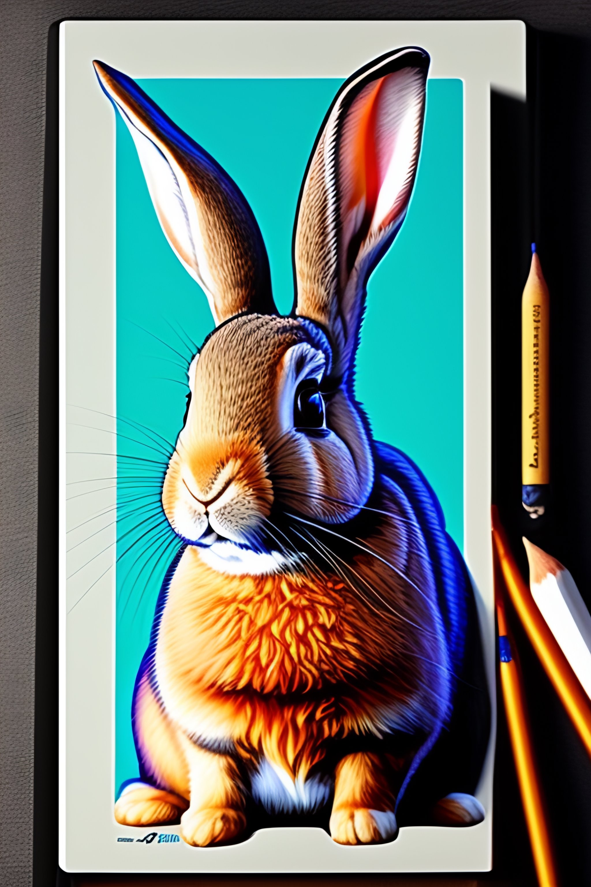 Lexica - Rabbit drawing in comic art nothing special only outlines