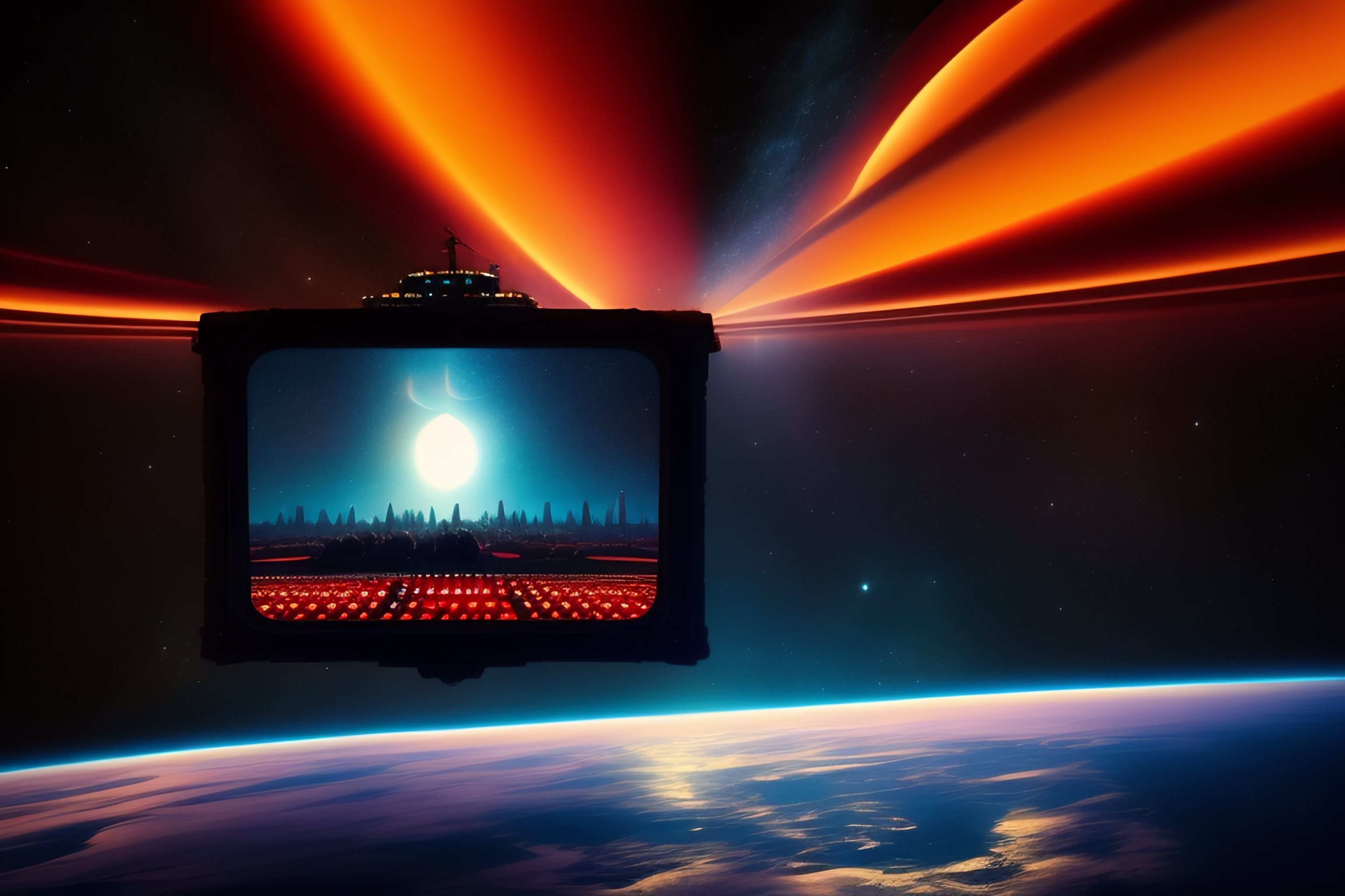 Lexica - Scene from Space Invaders movie