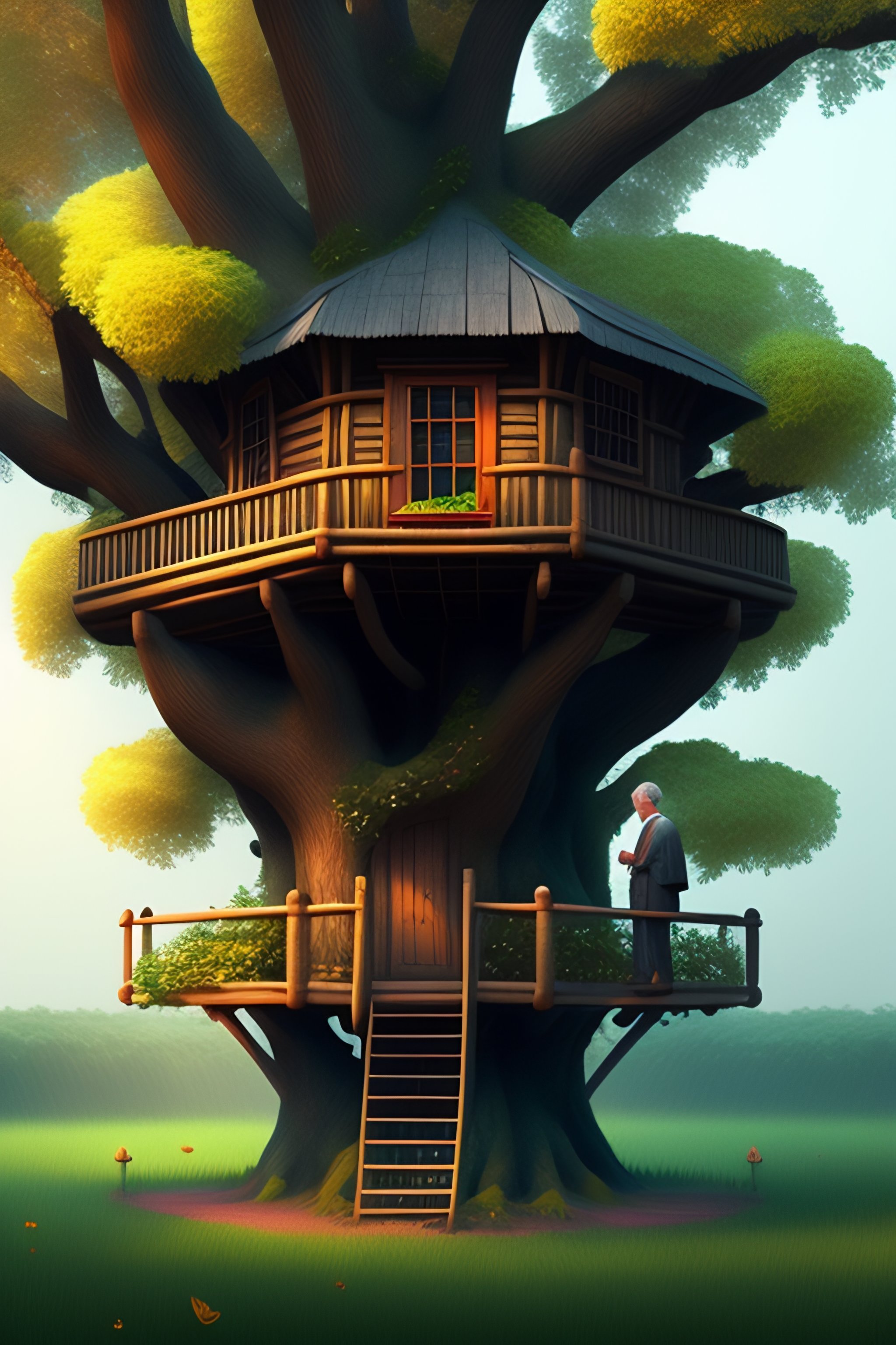 Lexica - Old man in a tree house