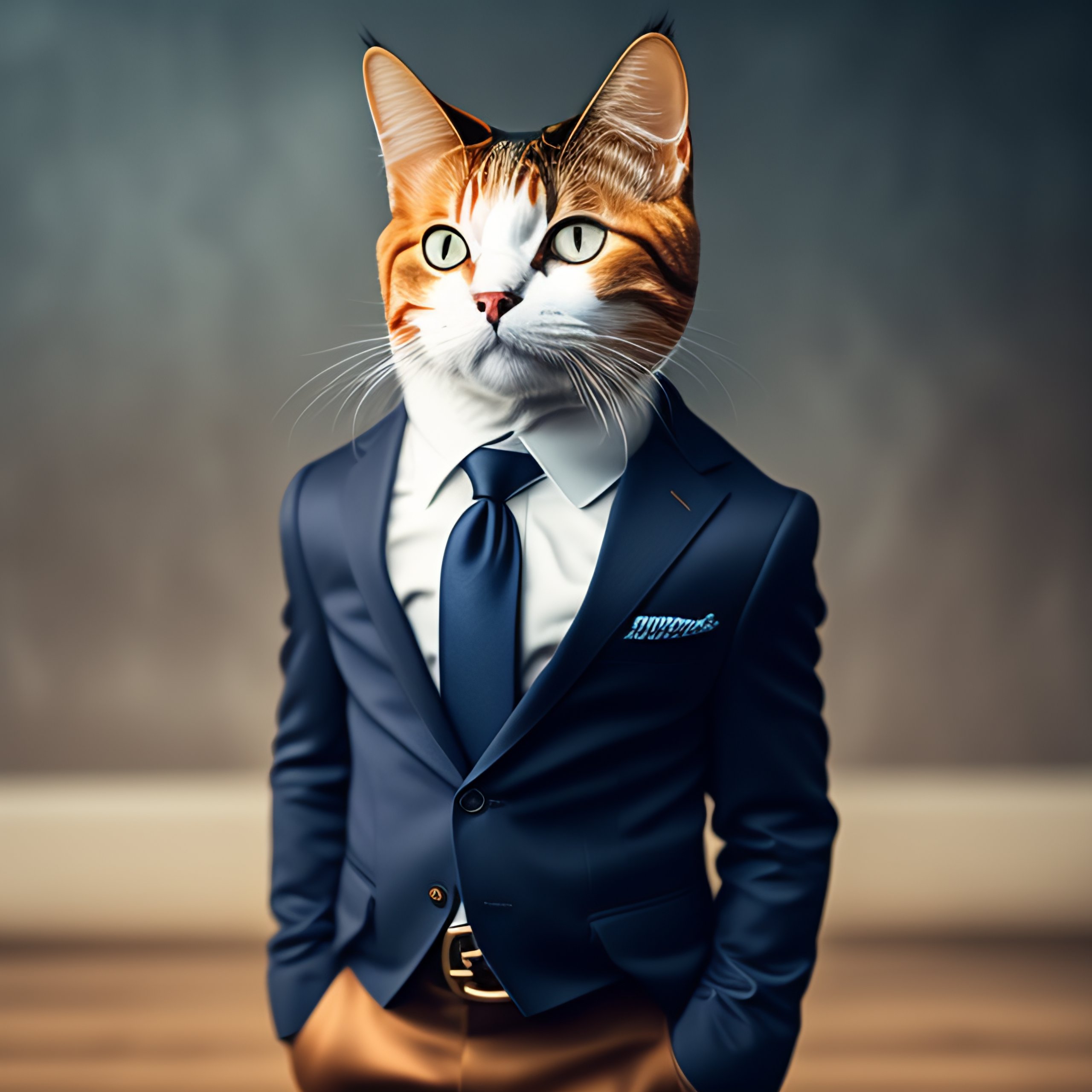 Lexica - Cat in a suit