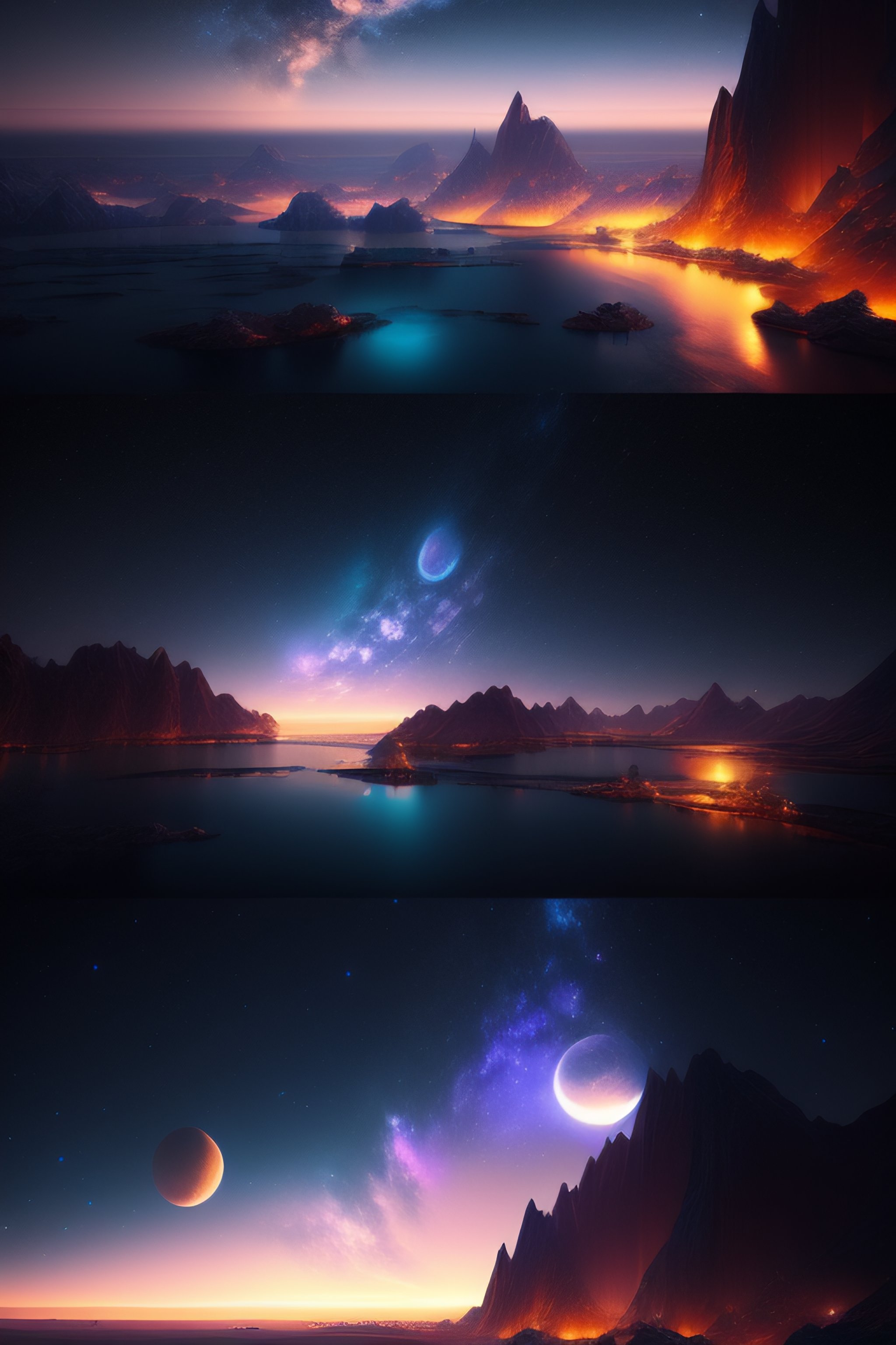 Lexica - Starry sky night unreal engine octane render trending on ...