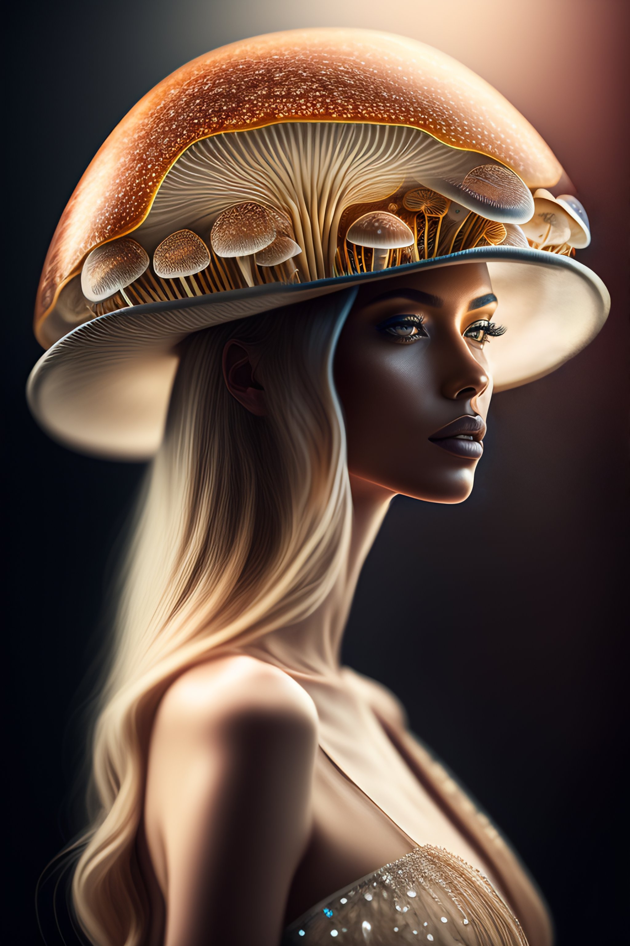 Lexica - ****transparency layered human inside with mushroom hybrid,beautiful and intricately ...