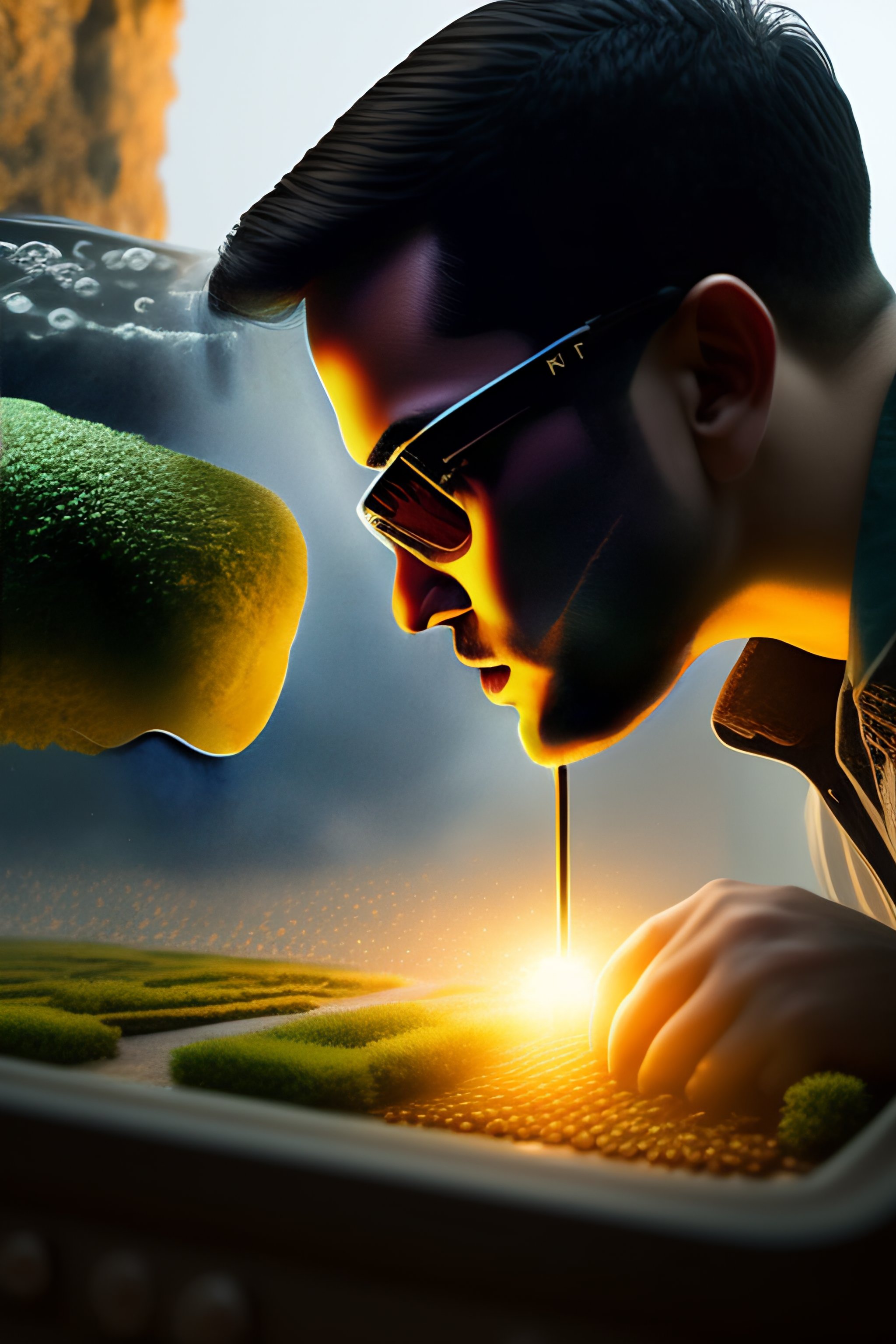 Lexica - God creating the matrix