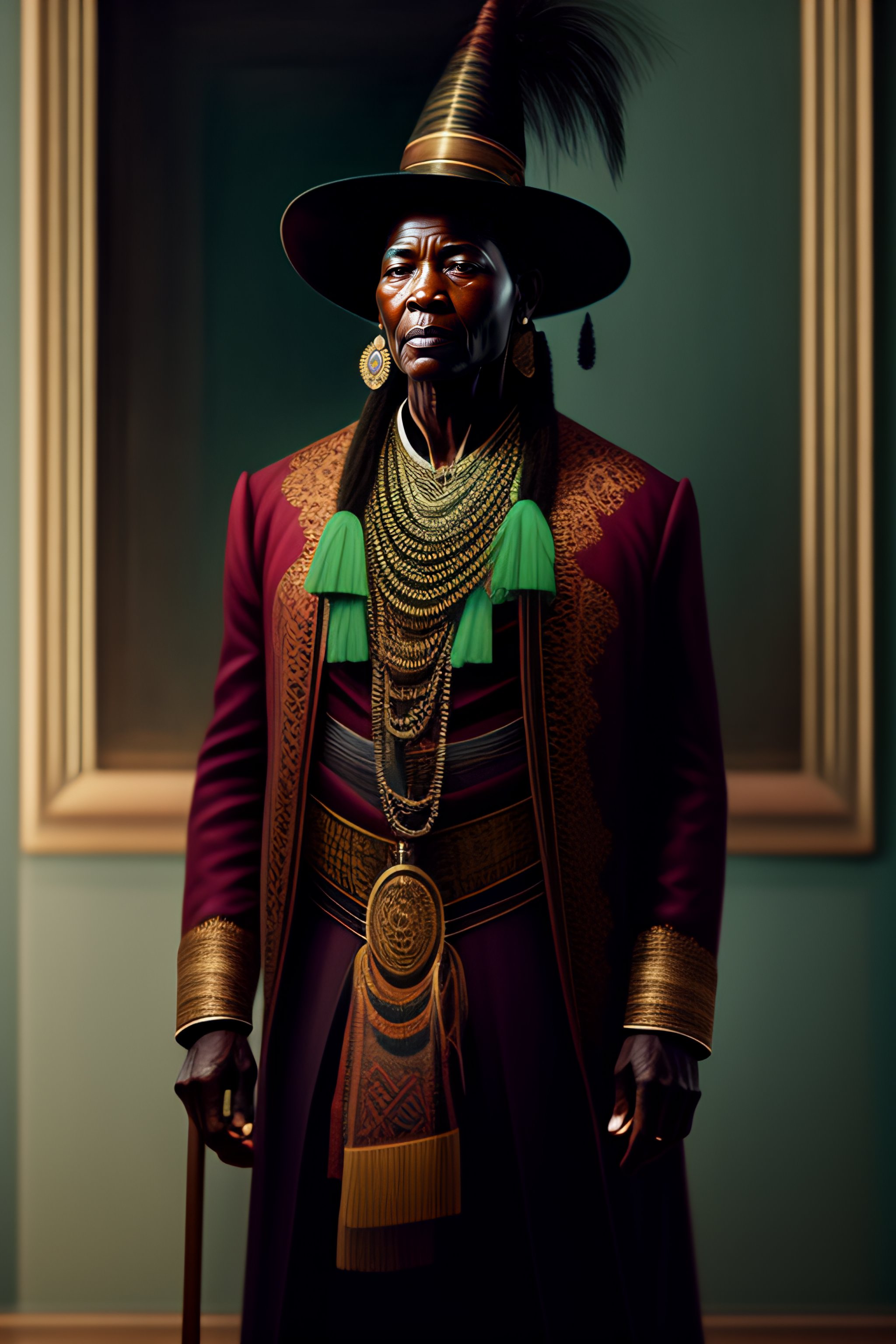 Lexica - Full shot body photo of a voodoo witch doctor old-fashioned ...