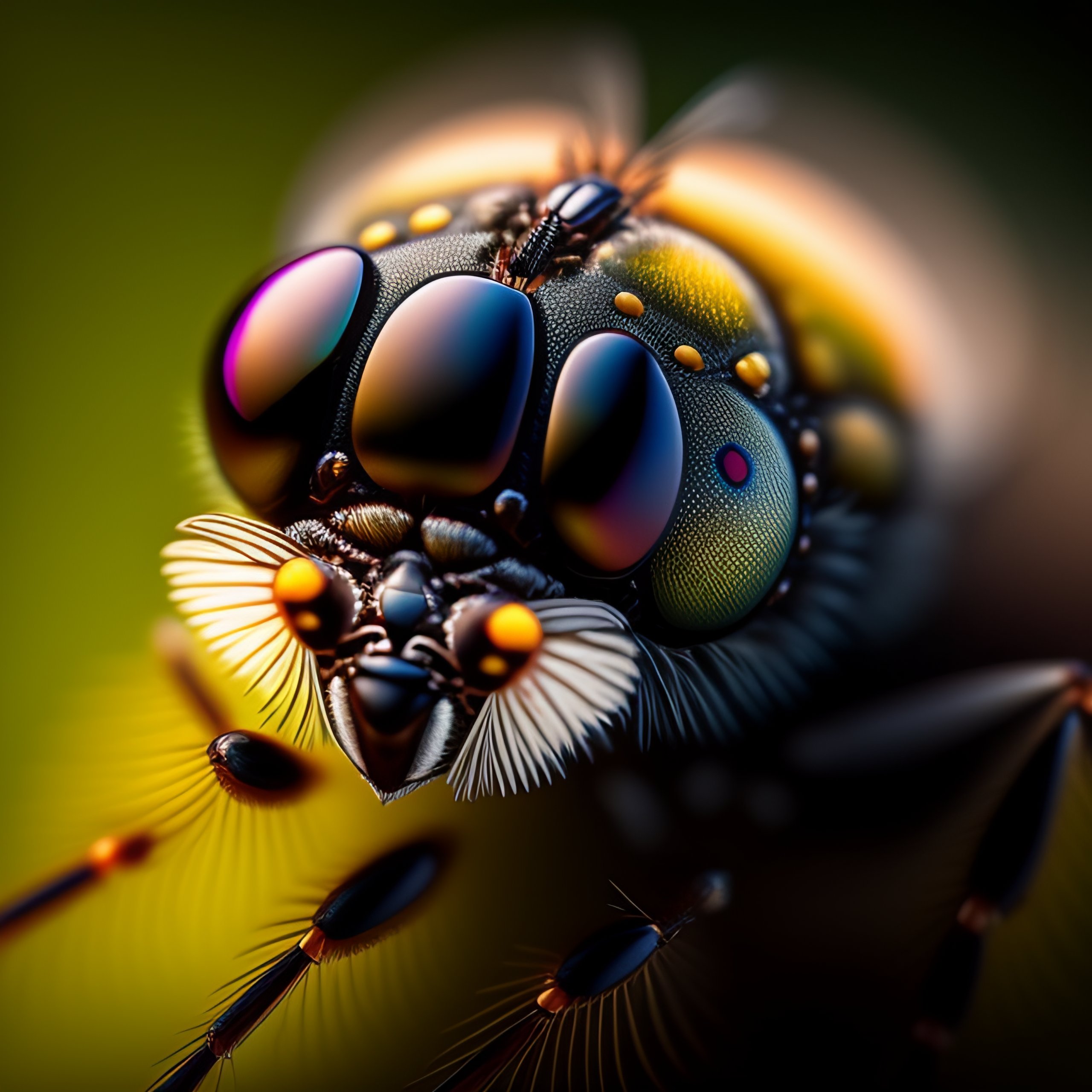 Lexica - Amazing stunning photo of a cross between a fly and a human ...