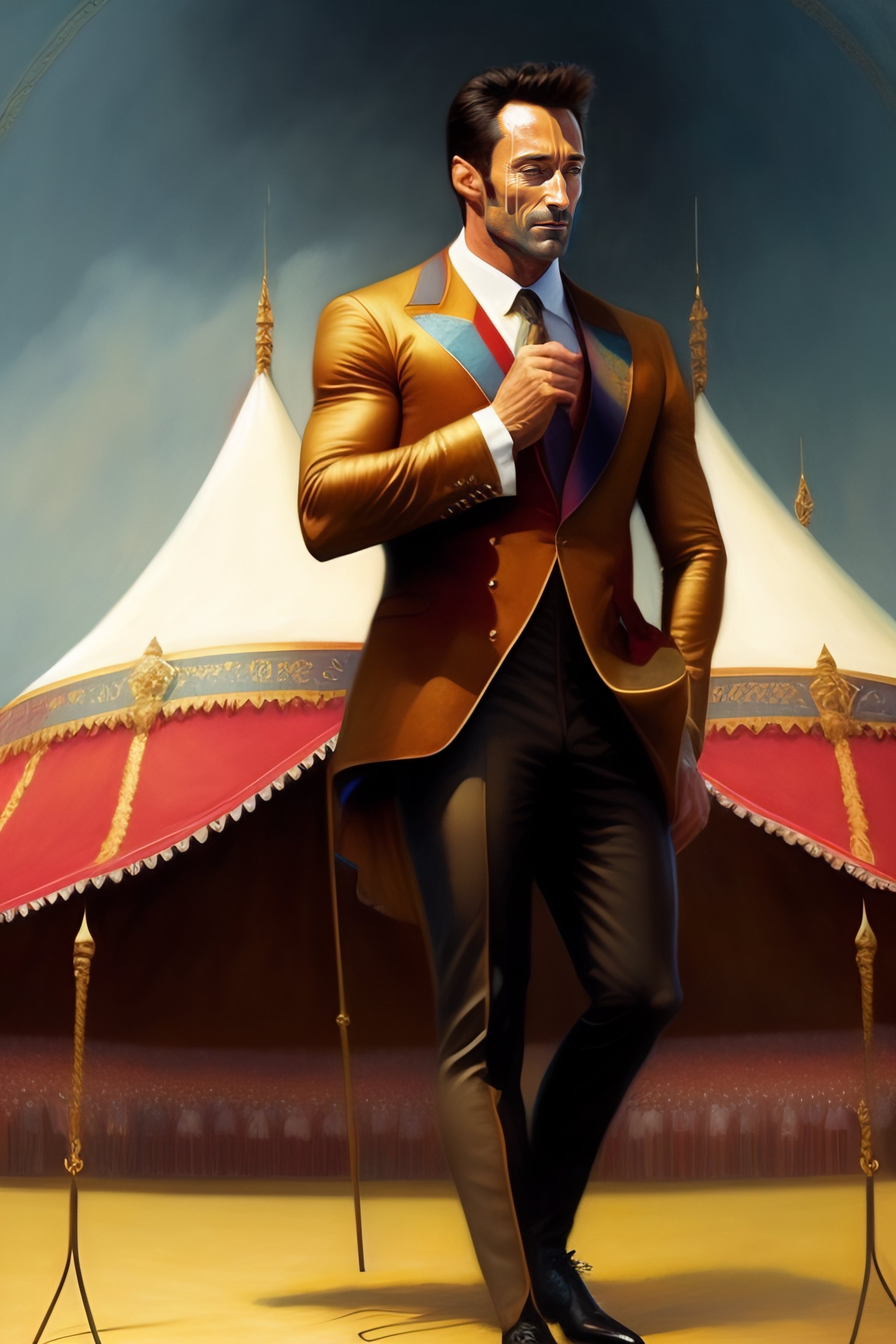 Lexica - A highly detailed drawingr of hugh jackman as a master of ...