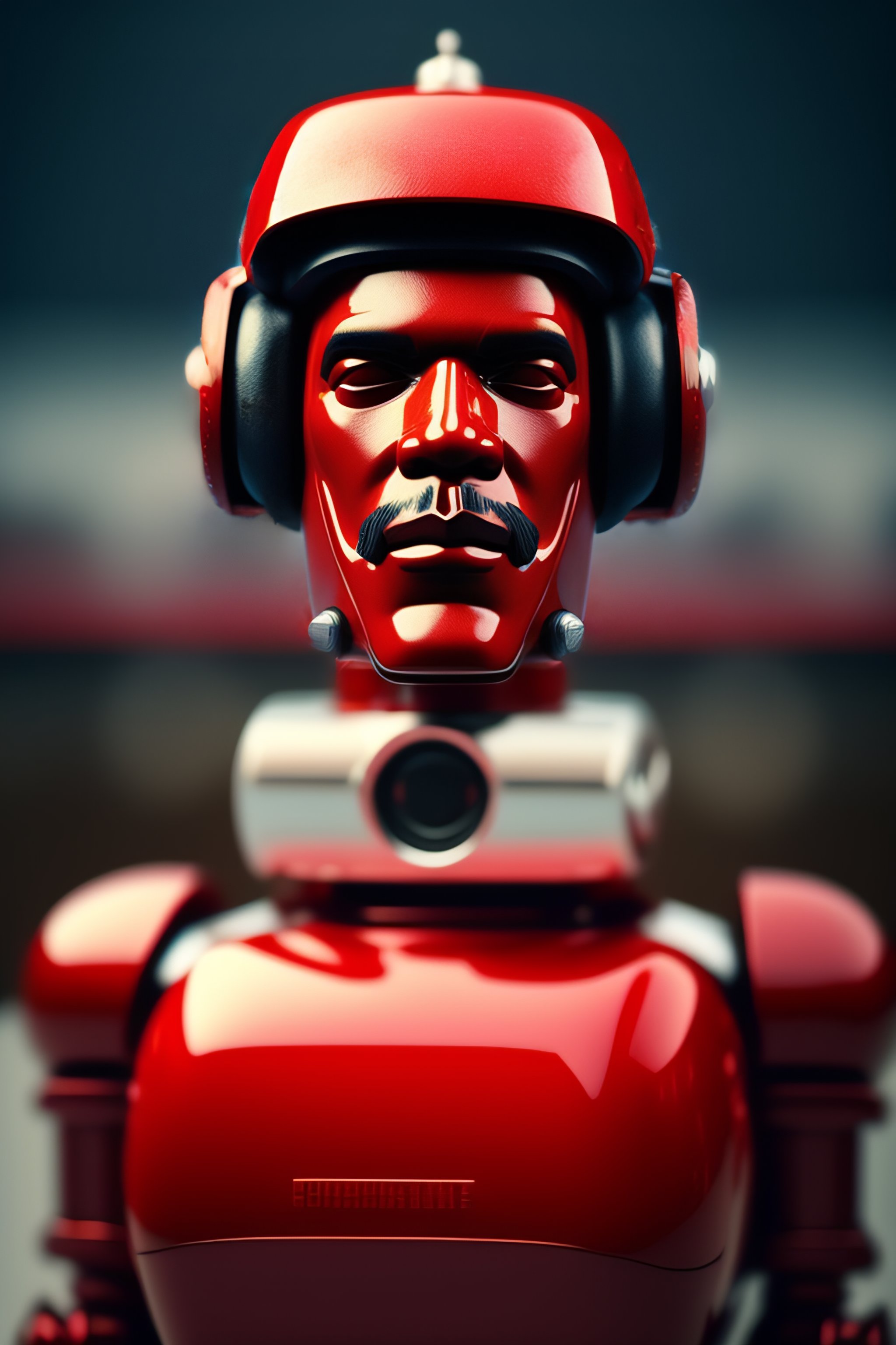 Lexica - Red robot looking exactly like Obama but with a Turkish ...