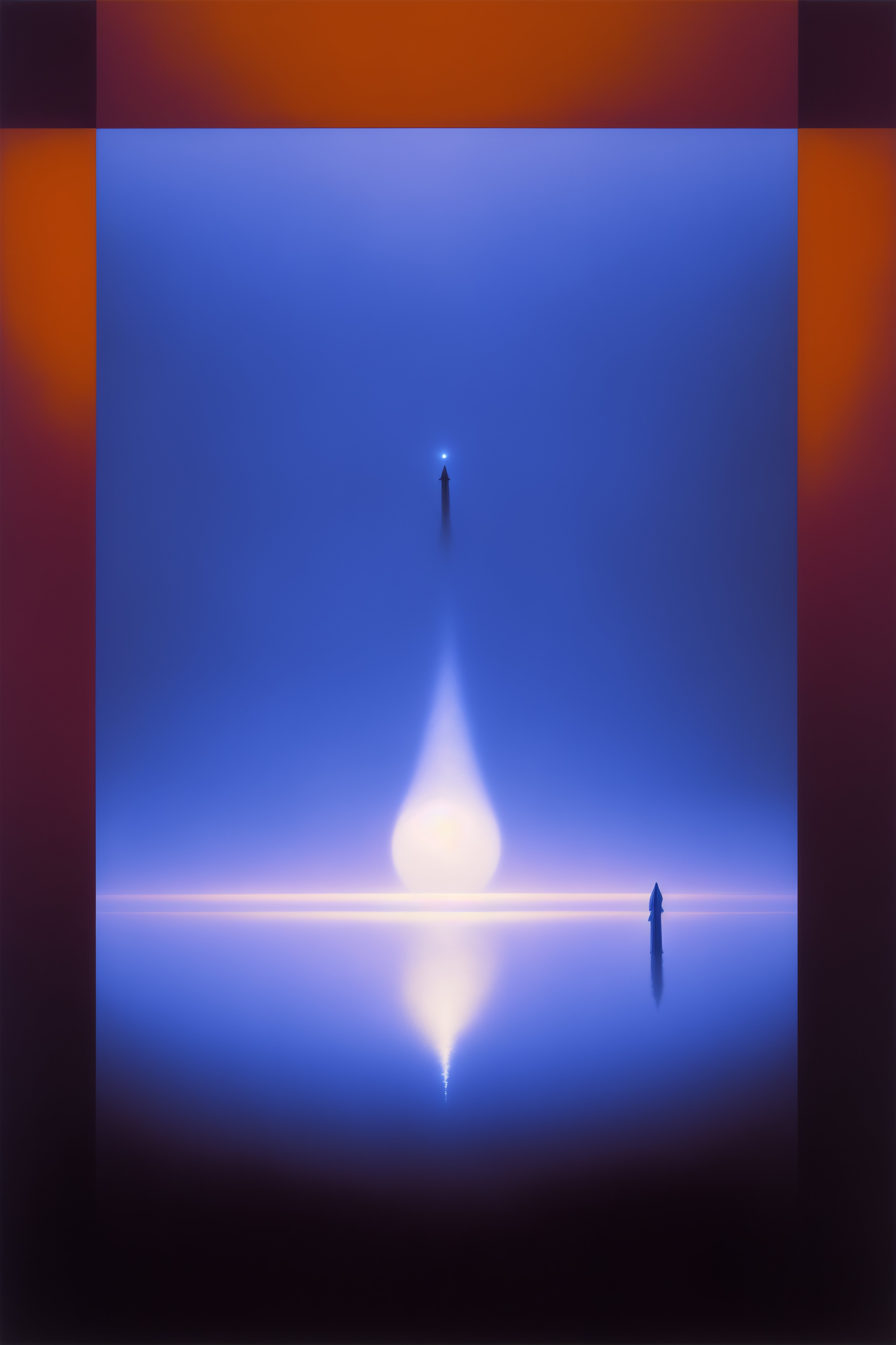 Lexica - Worshippers in robes huddled around a very complex gigantic ...