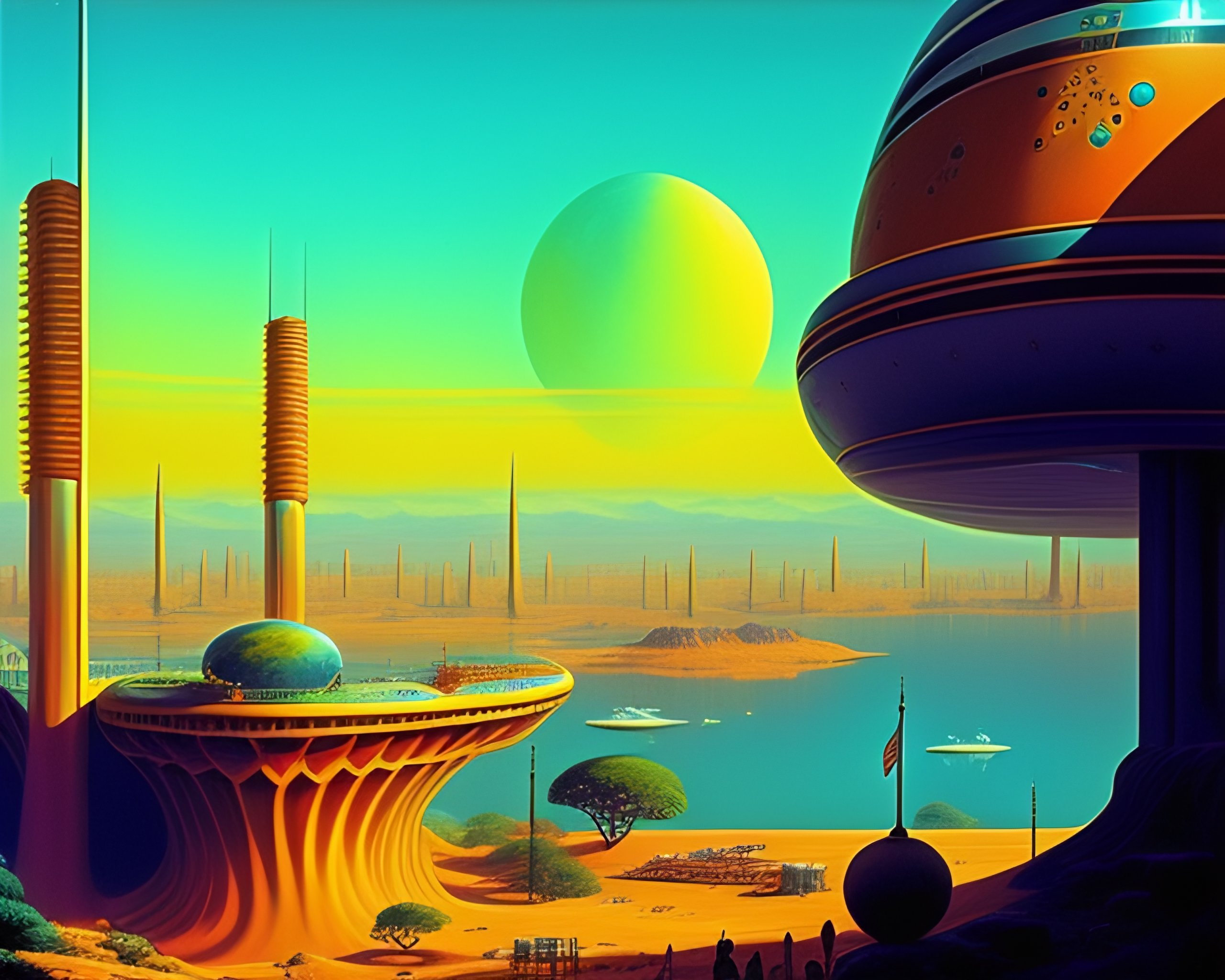 Lexica - Photorealistic image of a retro futurism, solarpunk, biopunk ...