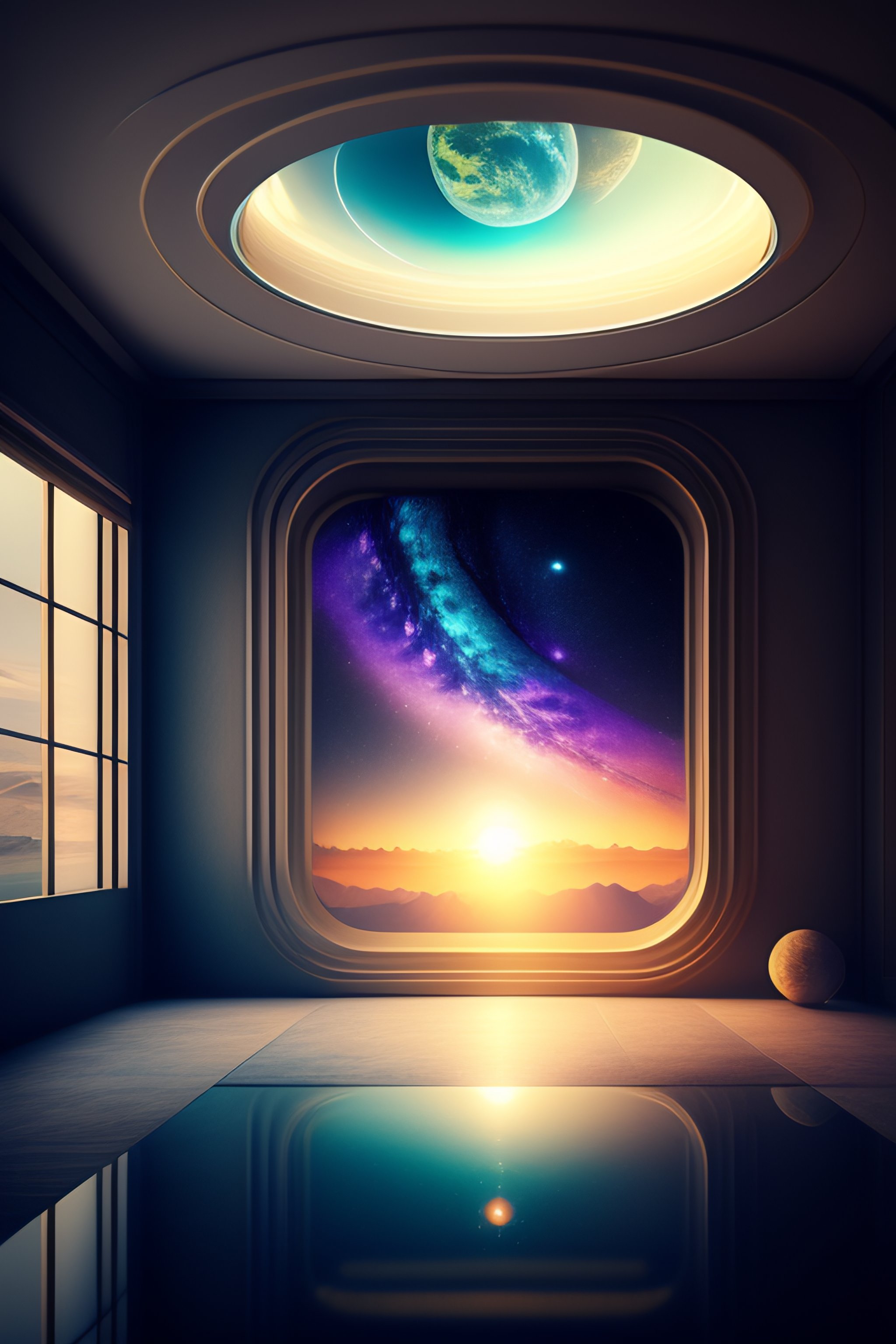 Lexica - A spacial station indoor earth vision