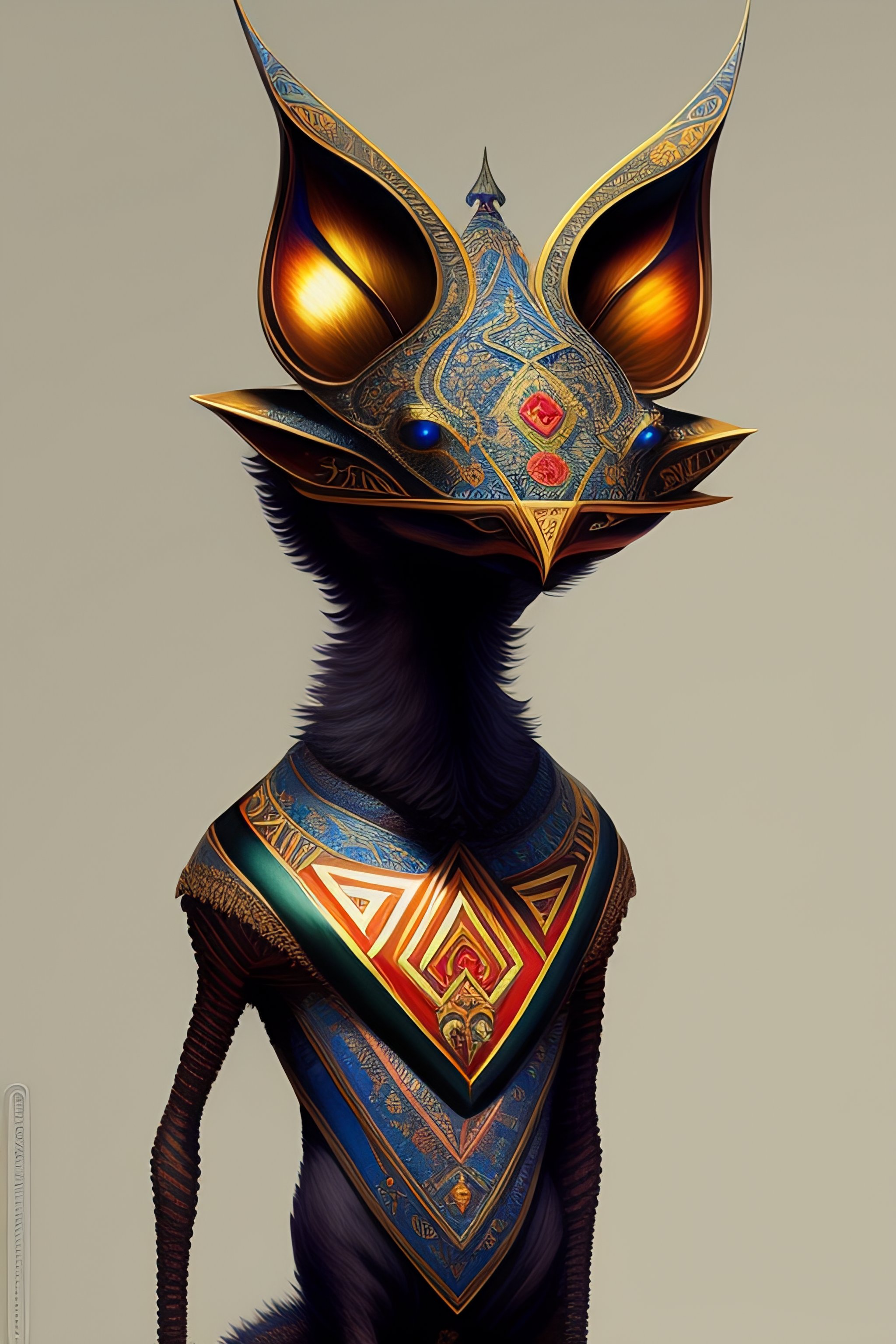 Lexica - Anthropomorphic triangle head in edgy darkiron mr. bean ...