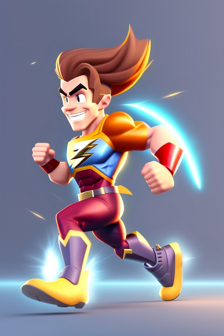 Lexica - A 3d rendered but 2d animated character mixture of the flash ...