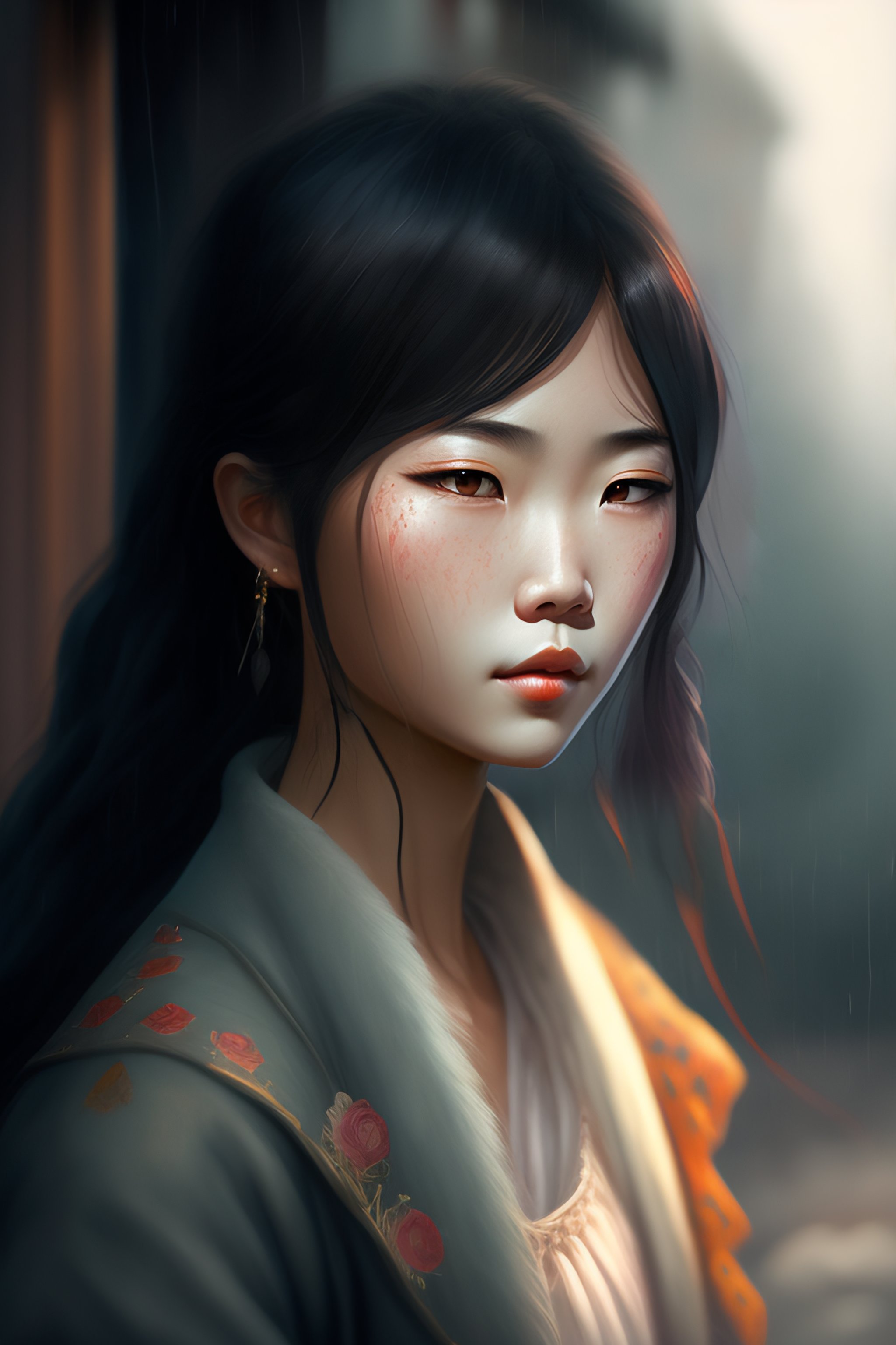 Lexica - Inspired by fables, china doll face, smooth face feature ...