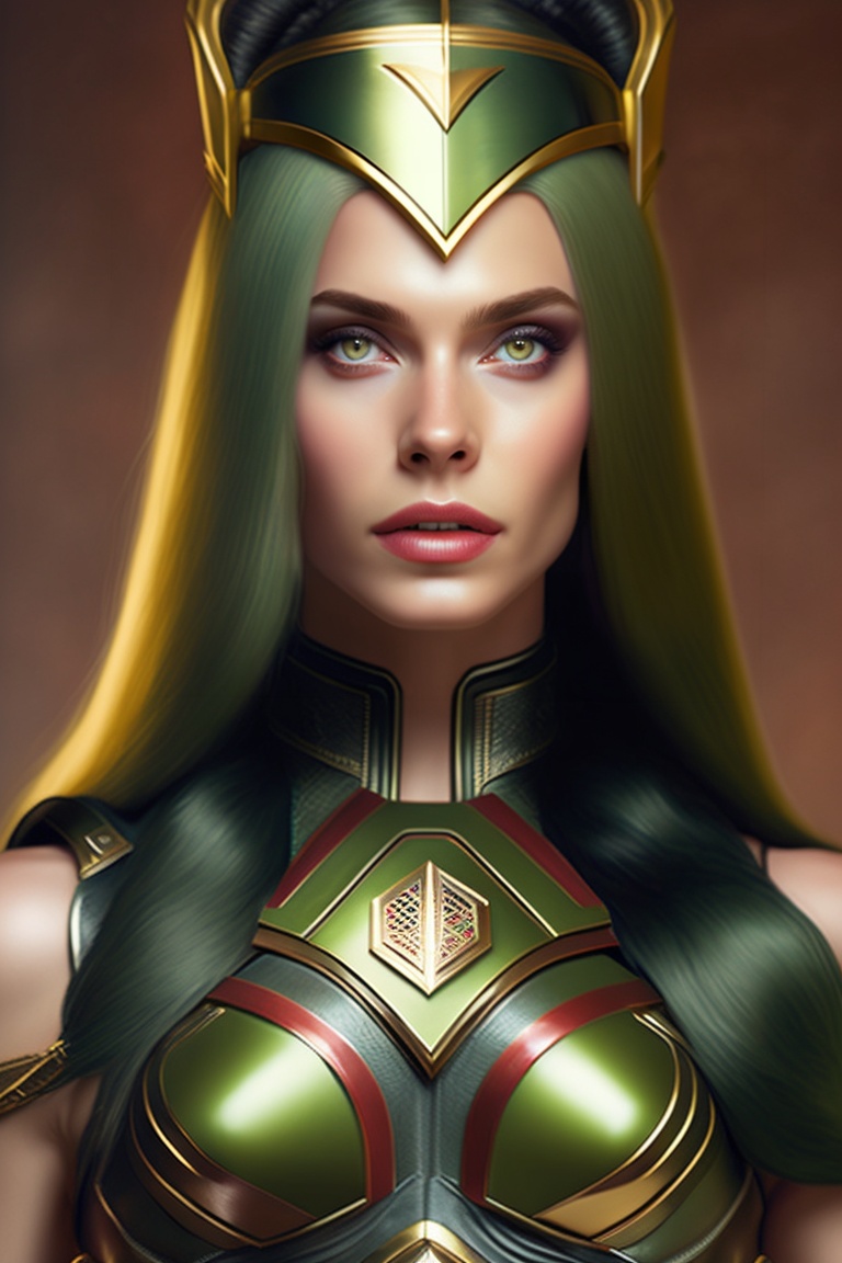 Lexica - If Marvel’s Enchantress had a movie poster in MCU style, realistic
