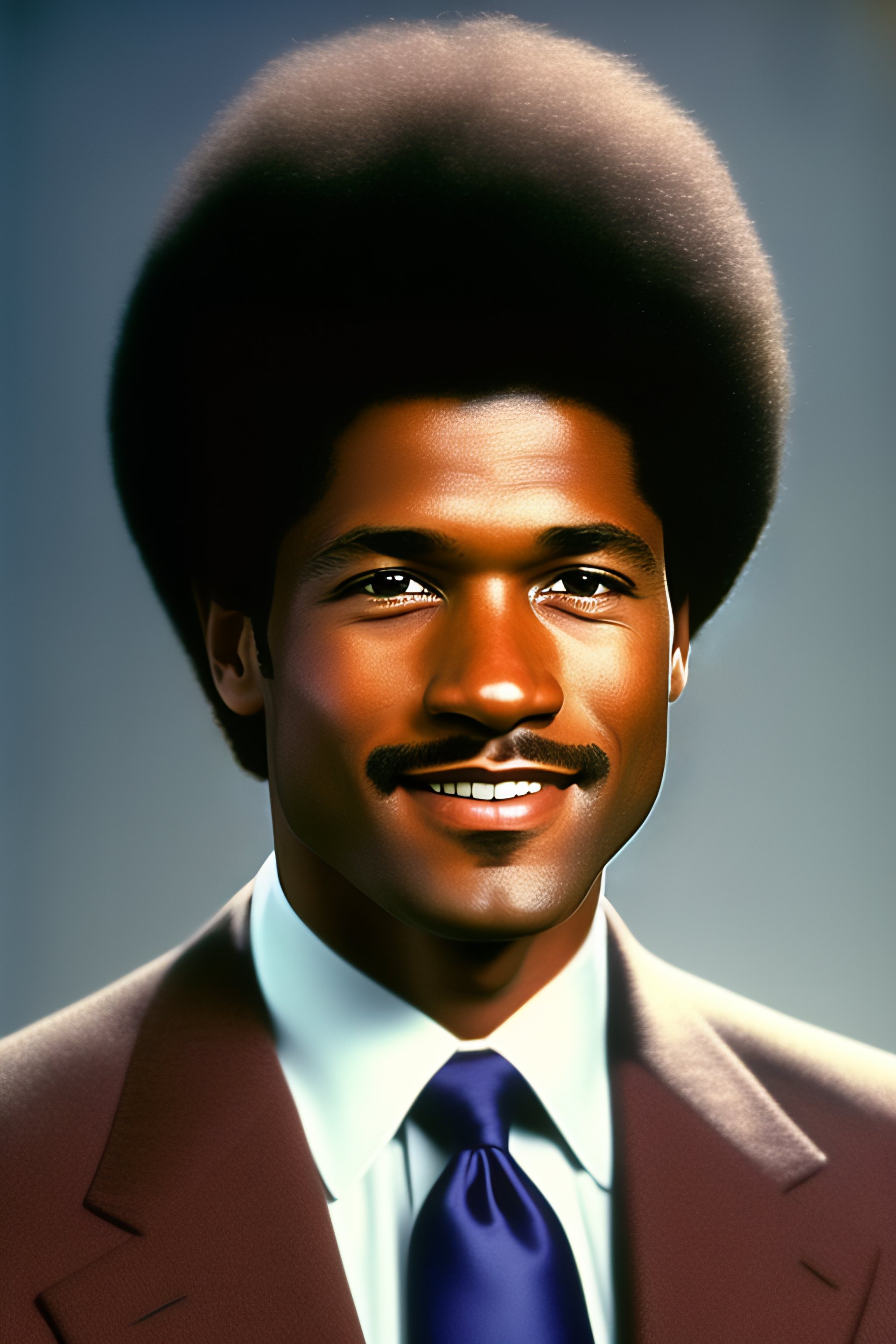Lexica - Bill clinton with afro hair