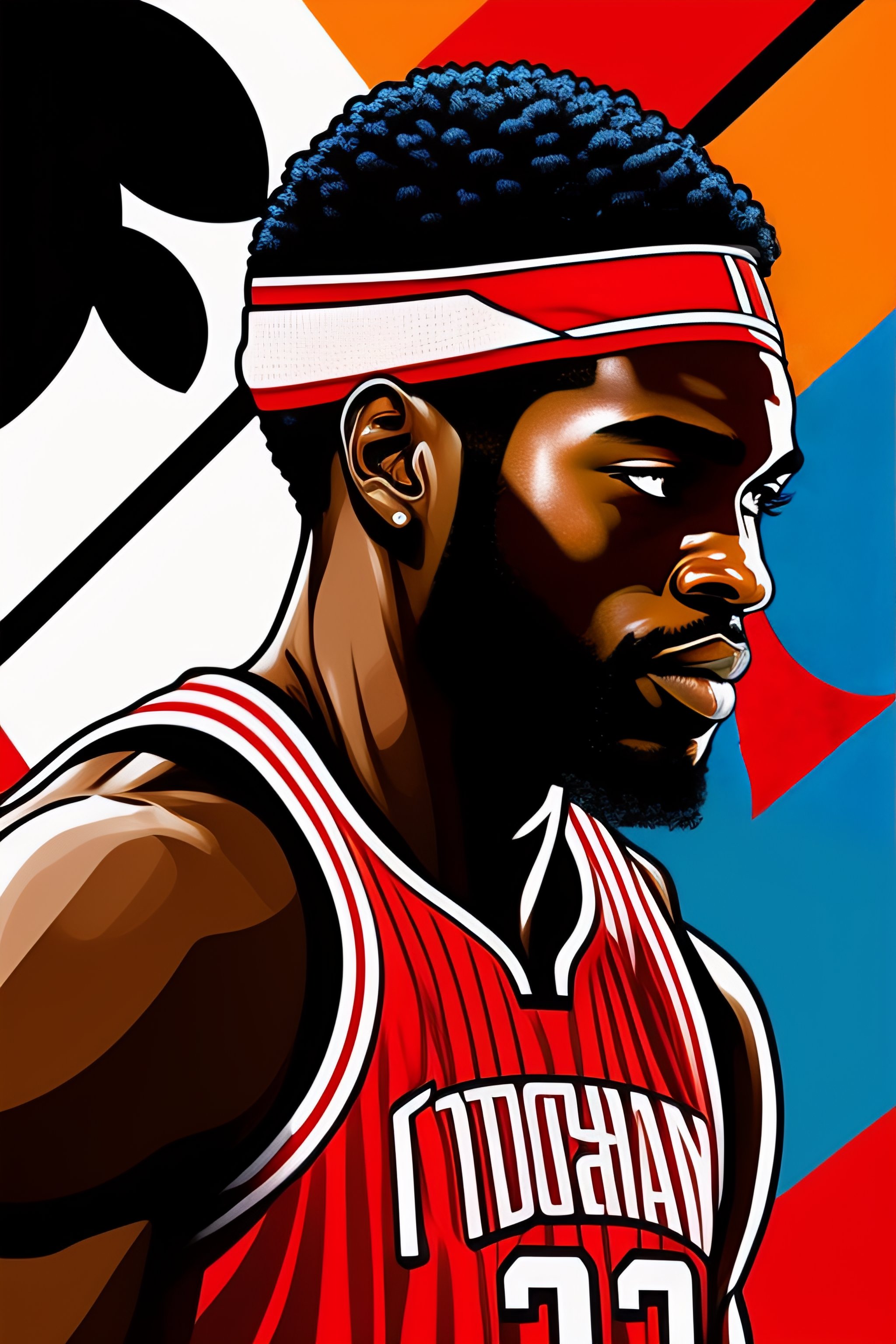 Lexica - Basketball player manga retro comic style artwork, tshirt ...