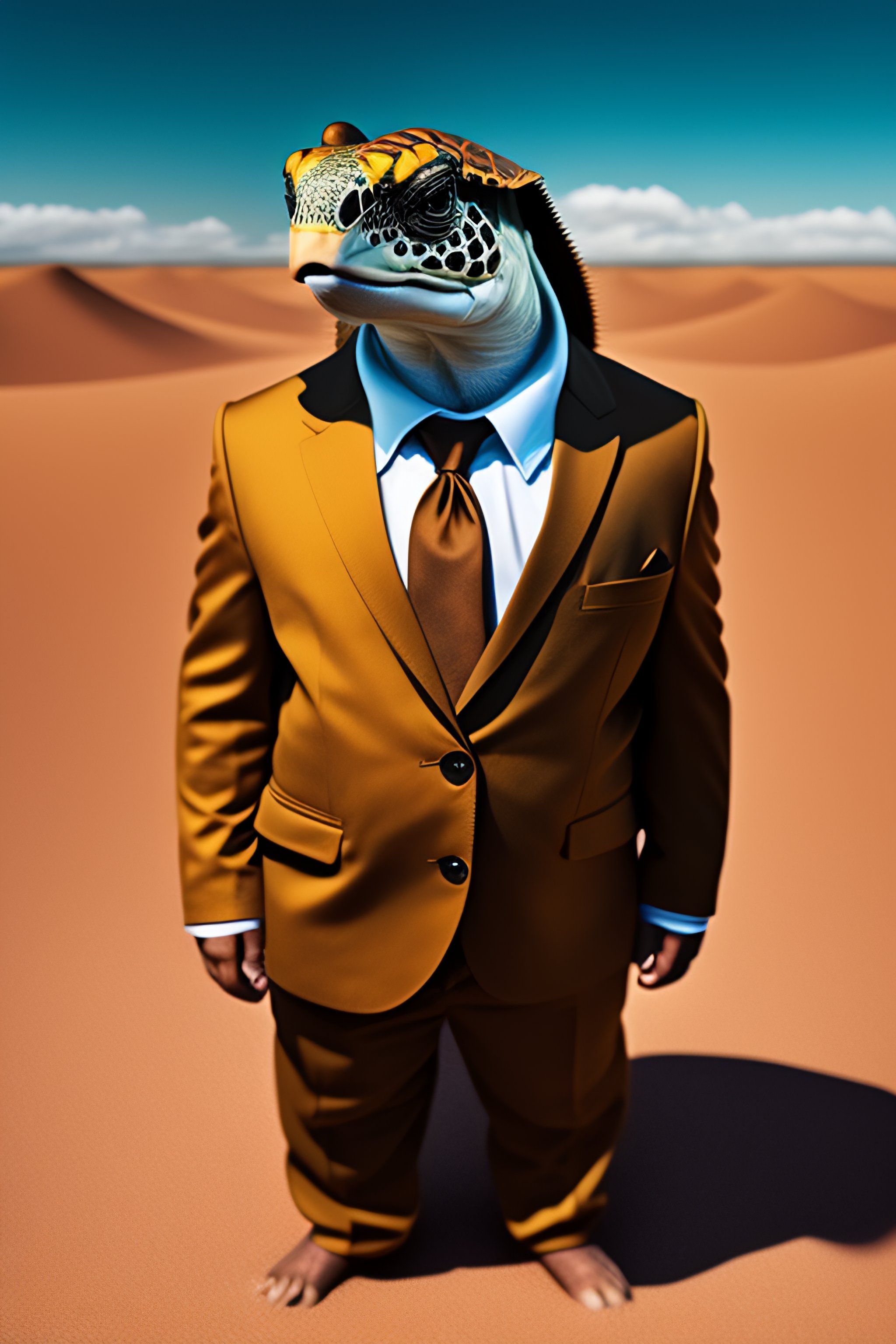 Lexica - Humanoid tortoise in a suit