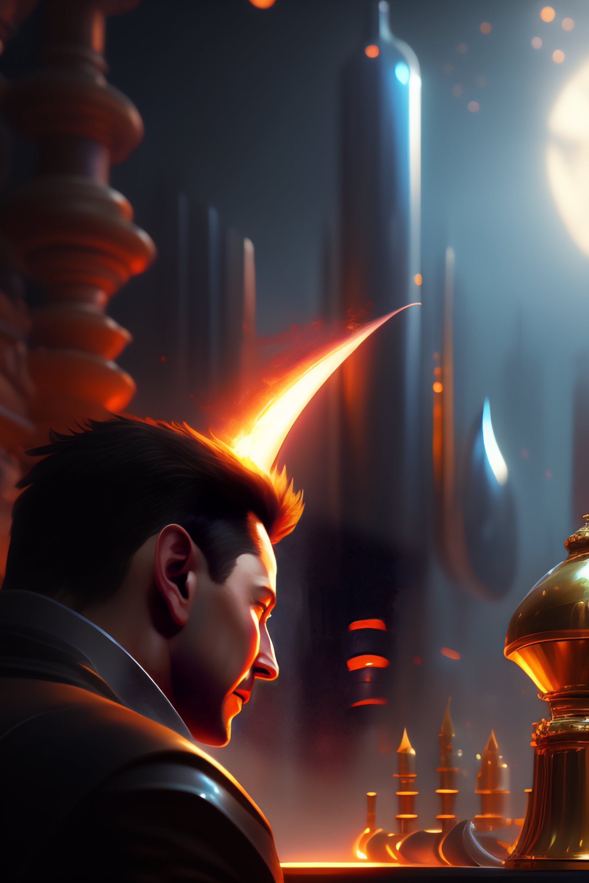 Lexica - Elon musk staring at the camera smirking and laughing, magic ...