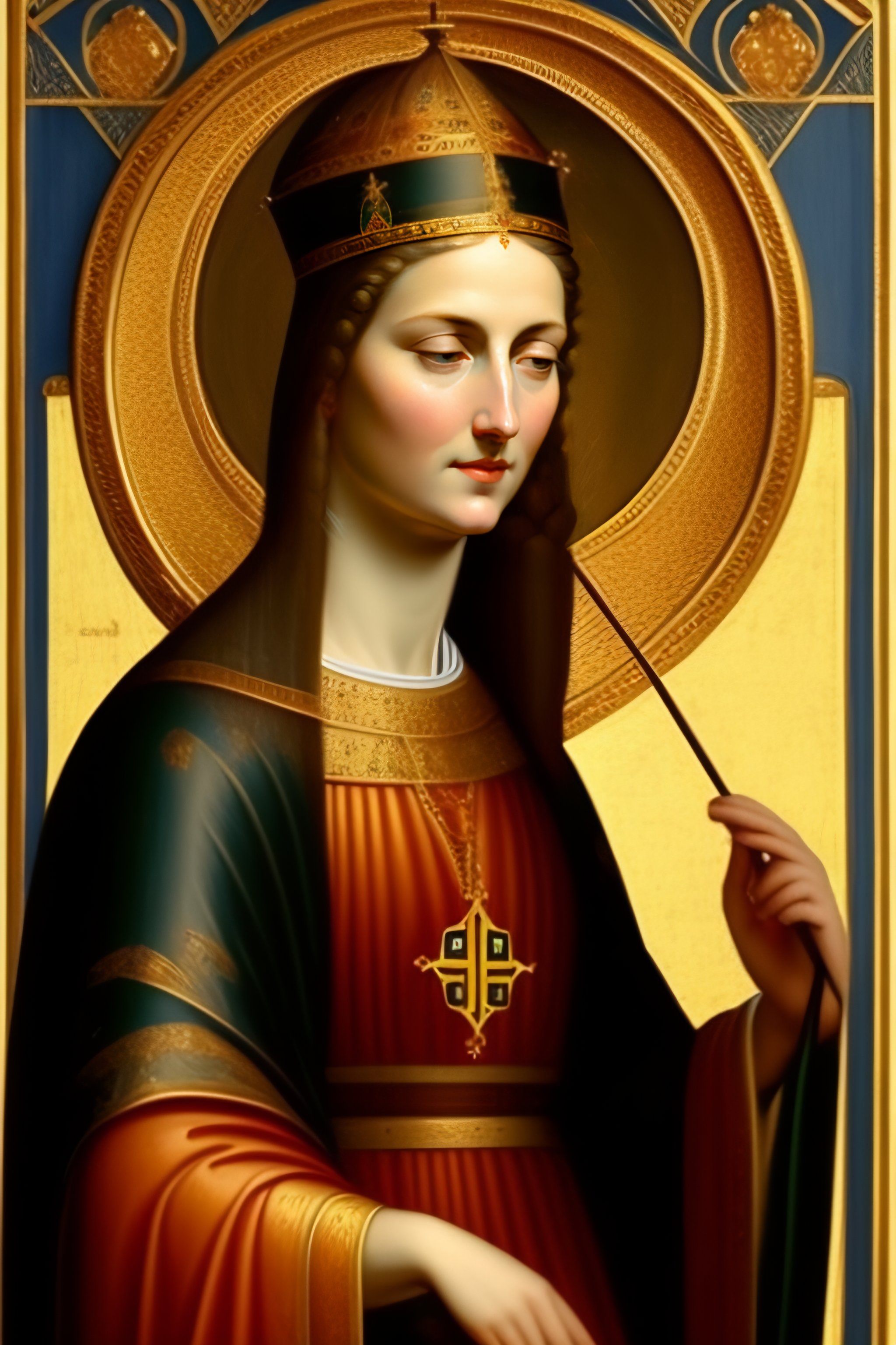 Lexica - Shorter face German Benedictine abbess renaissance painting ...