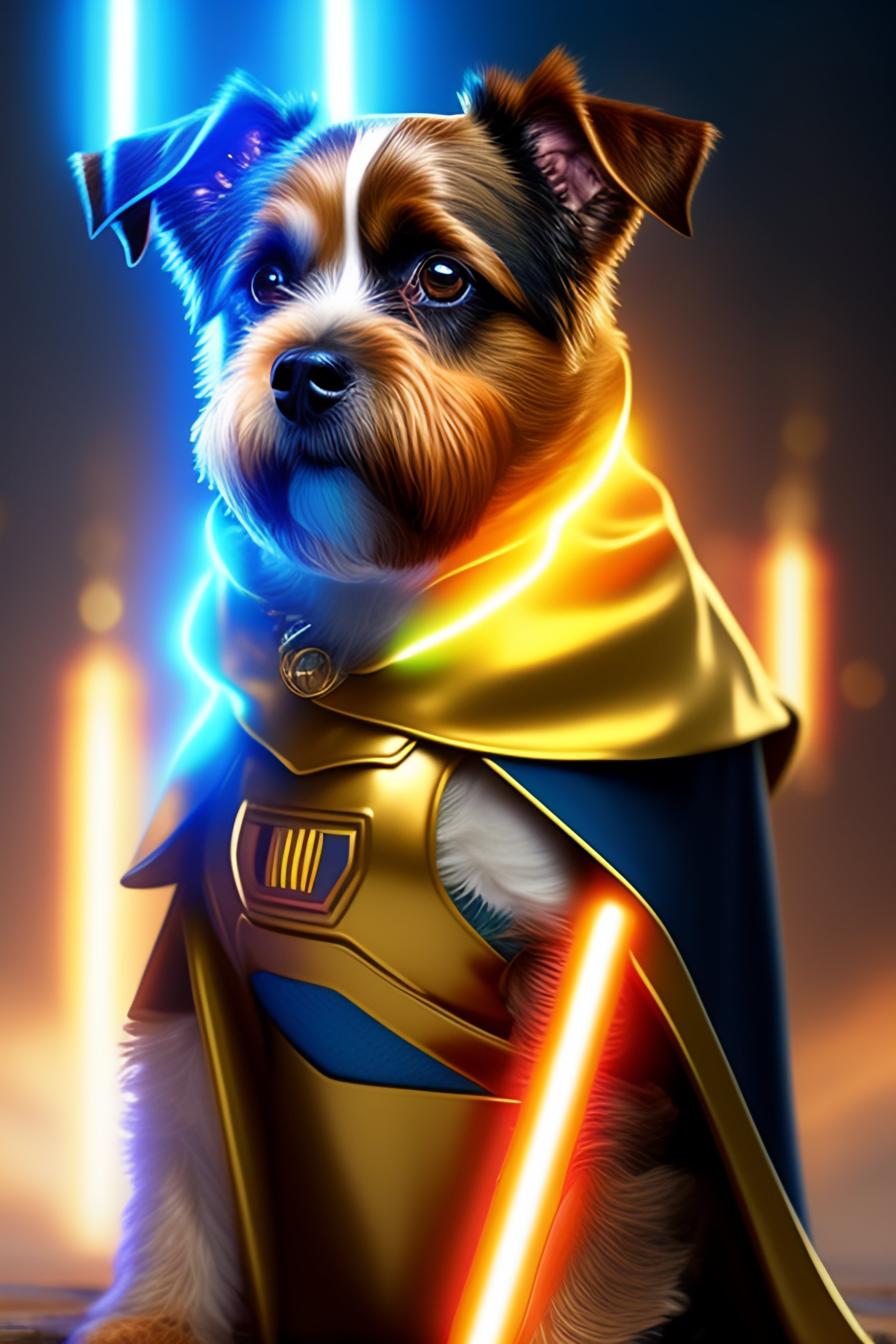 Lexica - Star Wars scene artificial intelligence ((border Terrier)) dog ...